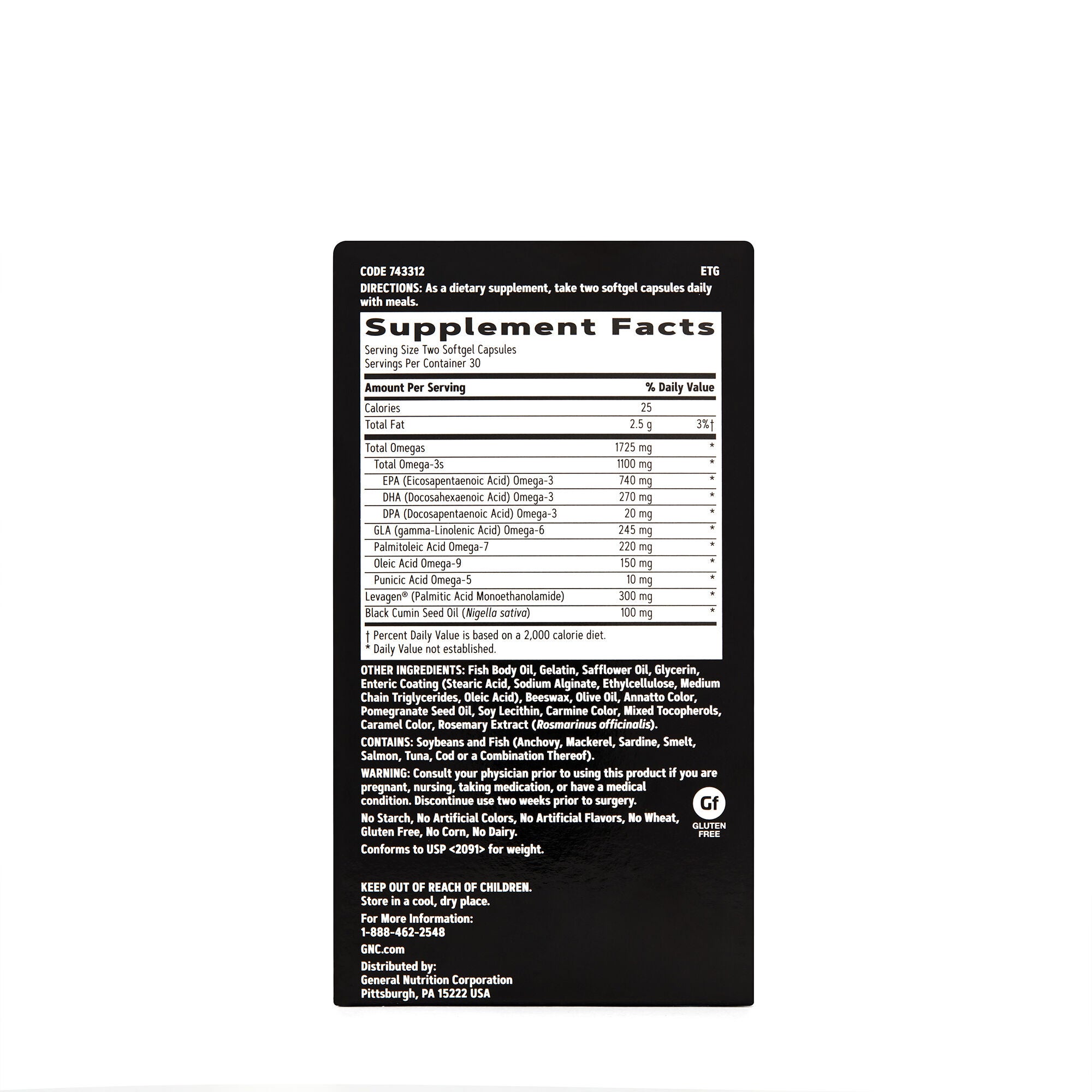 GNC AMP Complete Omega: Fish Oil & Plant Omegas | GNC