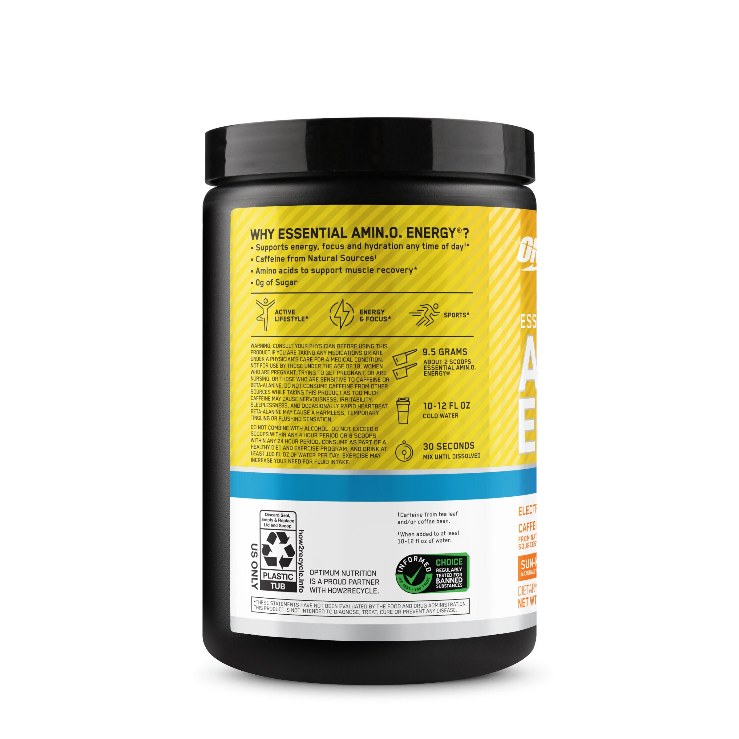Optimum Nutrition - Essential AMIN.O. Energy + Hydration - Sun-Kissed Citrus (30 Servings) | GNC