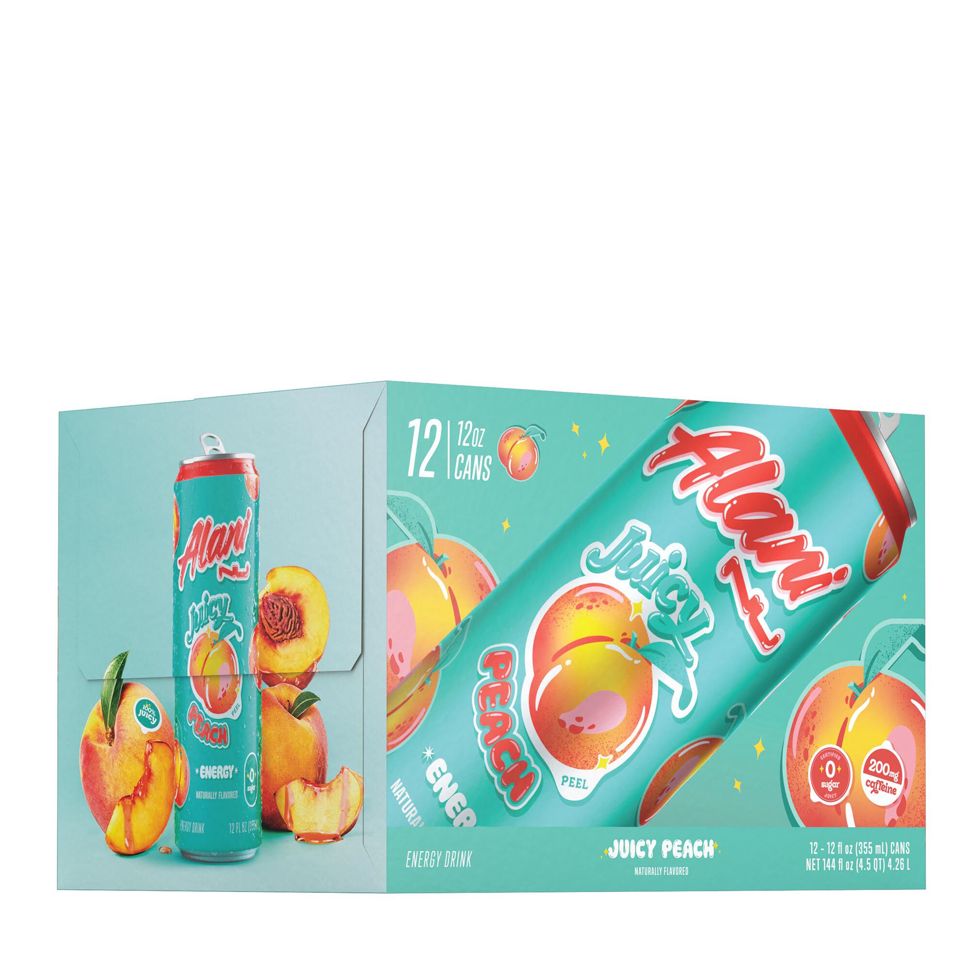 Alani Nu Energy Drink - Peach - 12 Pack | GNC