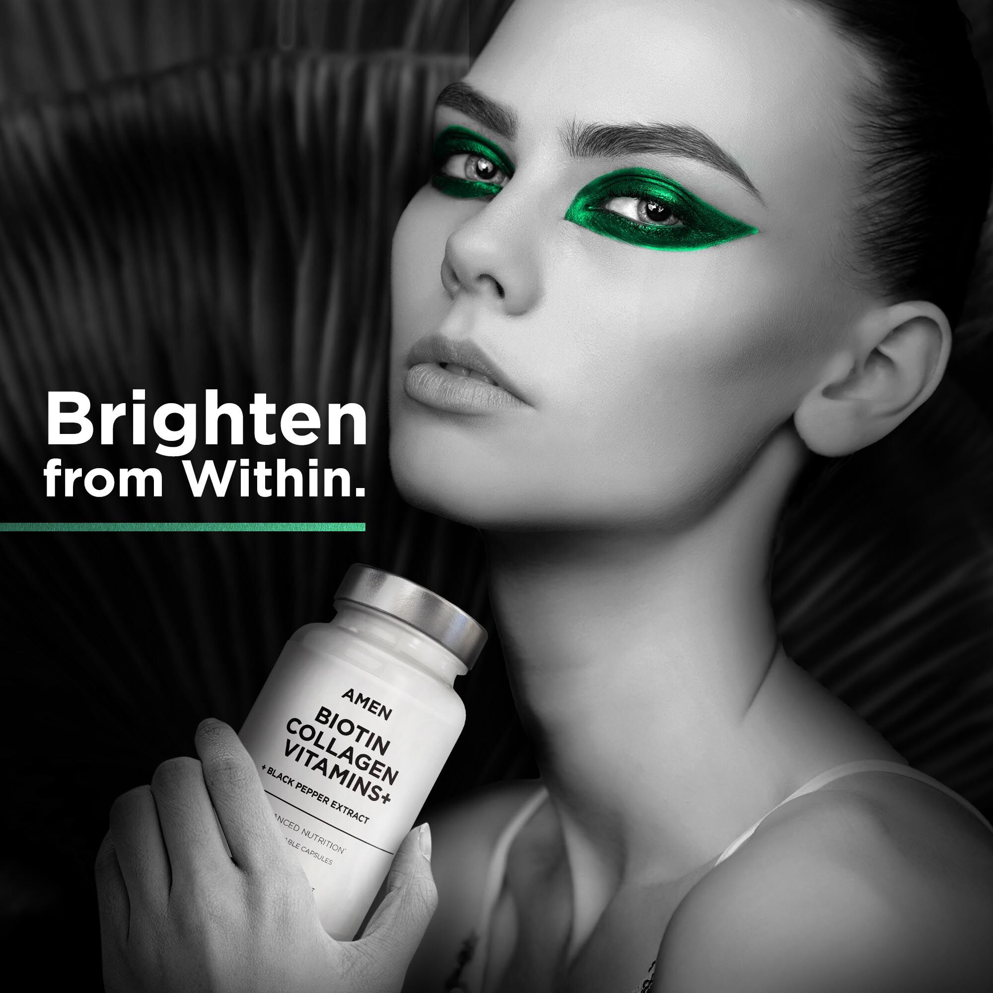 Codeage - AMEN - Biotin Collagen Vitamins+ with Black Pepper Extract ...