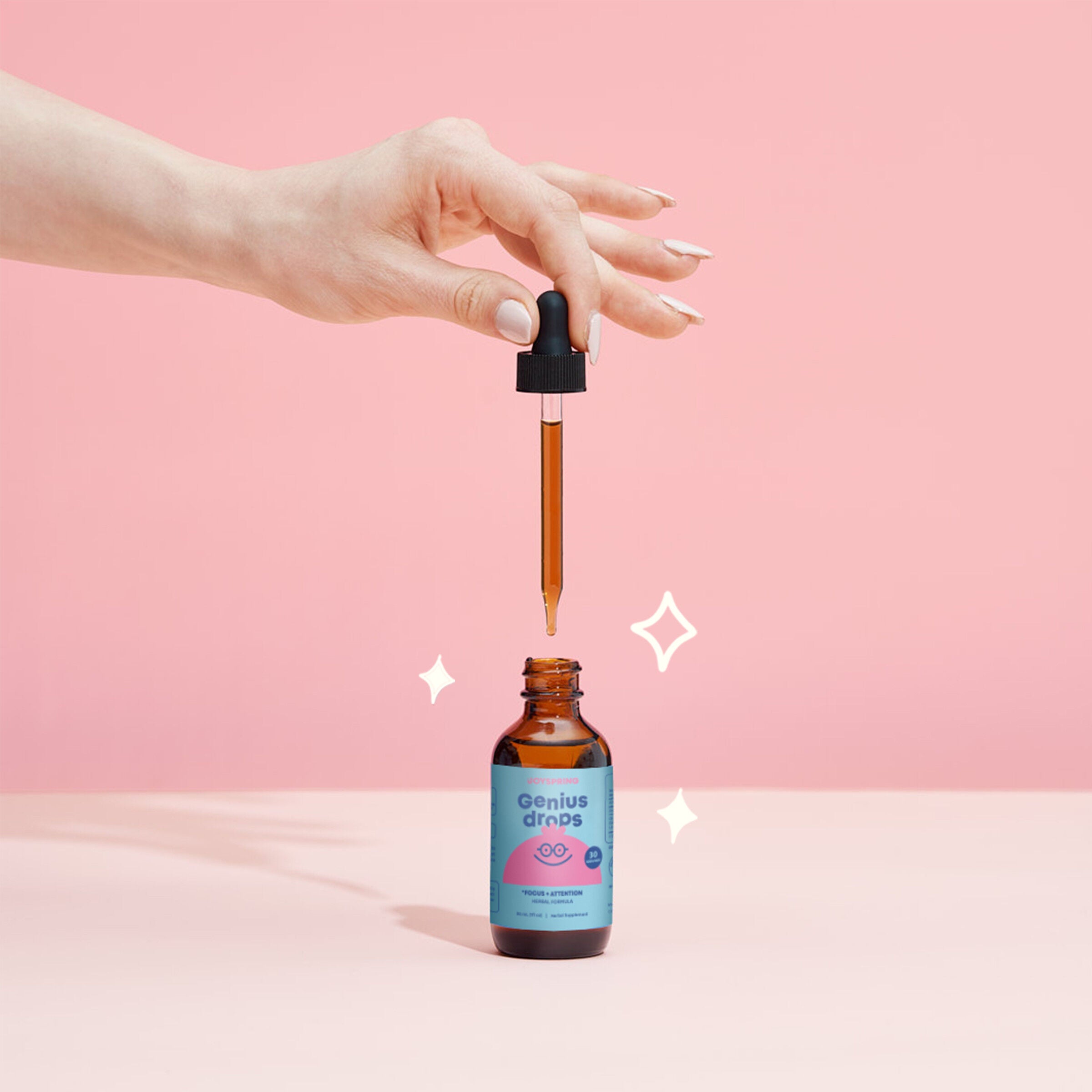 Joy Spring - Genius Drops for Kids - Natural Kids Focus Supplement for ...