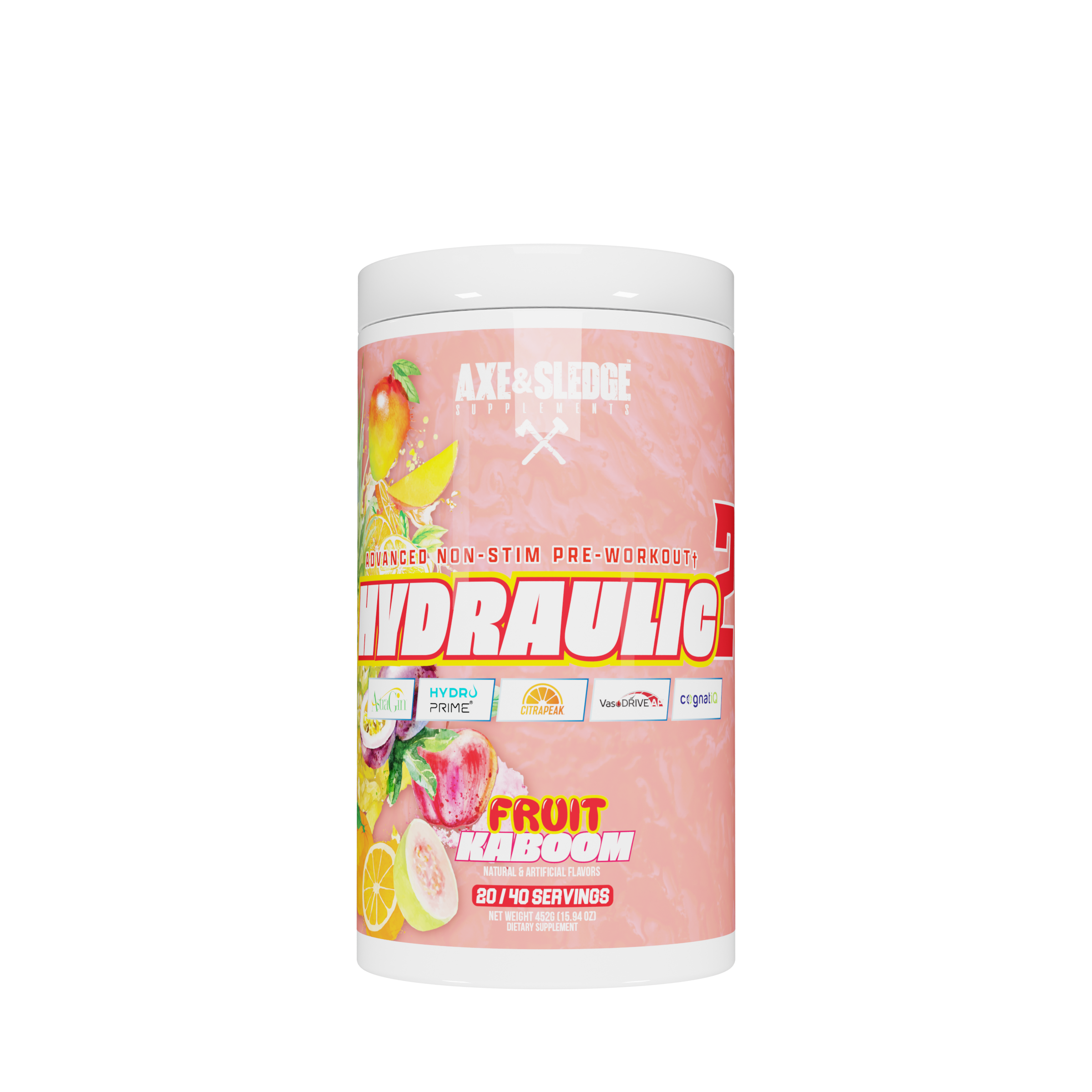 Axe & Sledge Supplements™ - Hydraulic 2 Non-Stim Pre-Workout - Fruit ...