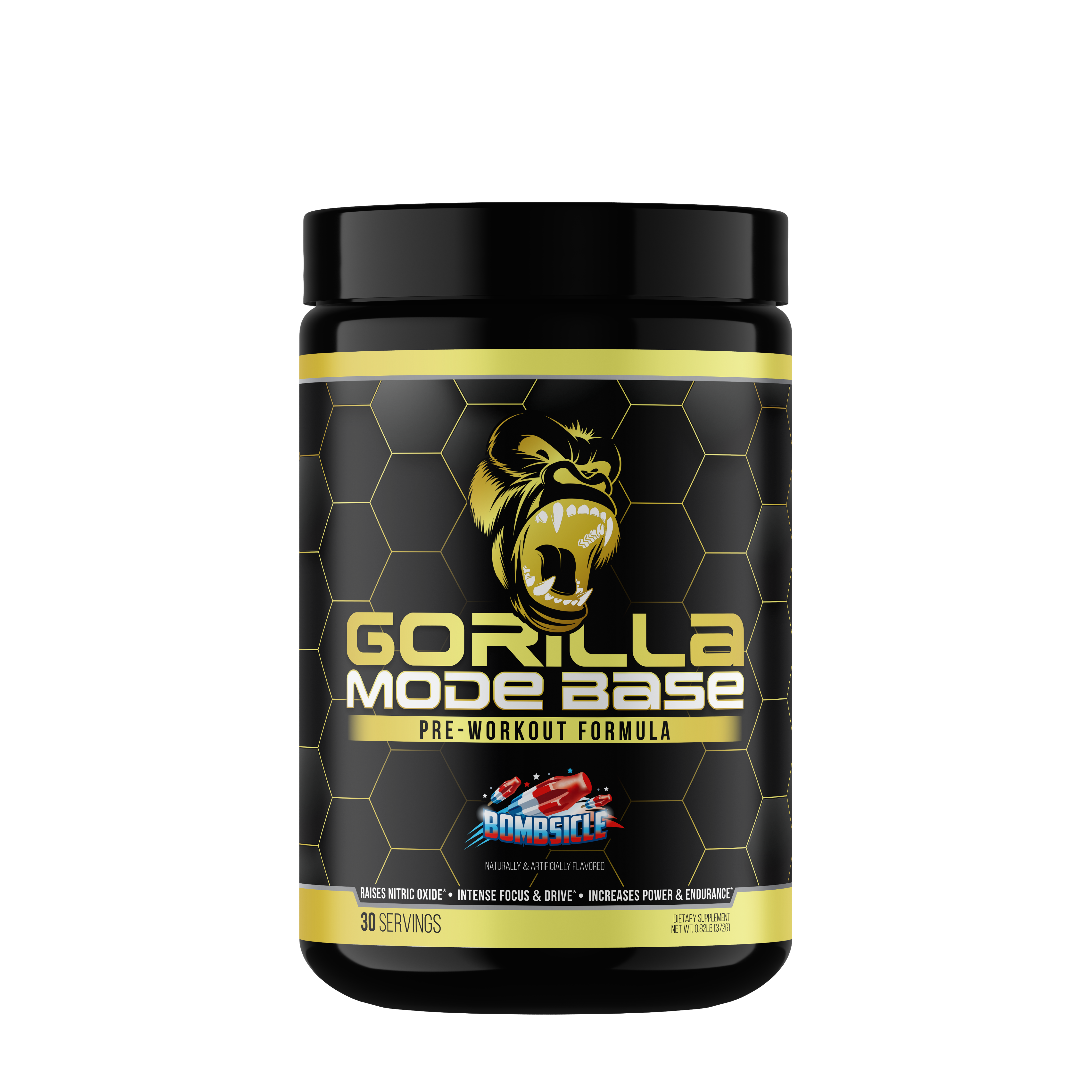 Gorilla Mind® - Gorilla Mode Base Pre-Workout - Bombsicle (30 Servings ...