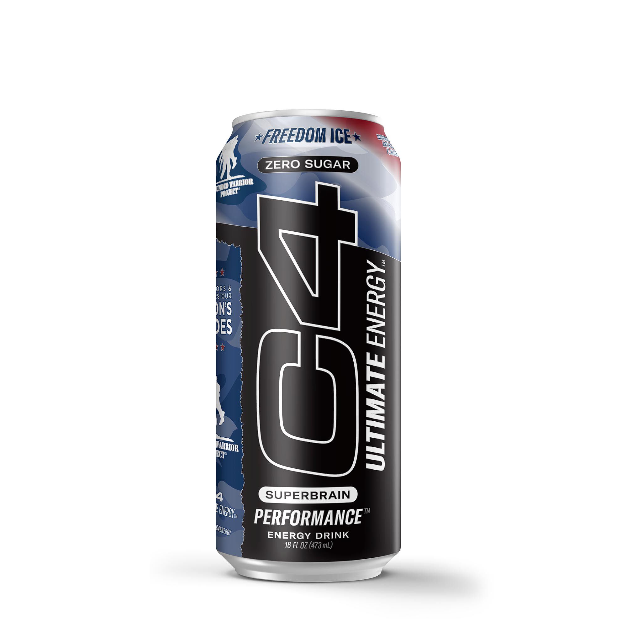 C4 Ultimate Energy Drink - Freedom Ice - 16oz. (12 Cans) Freedom Ice | GNC
