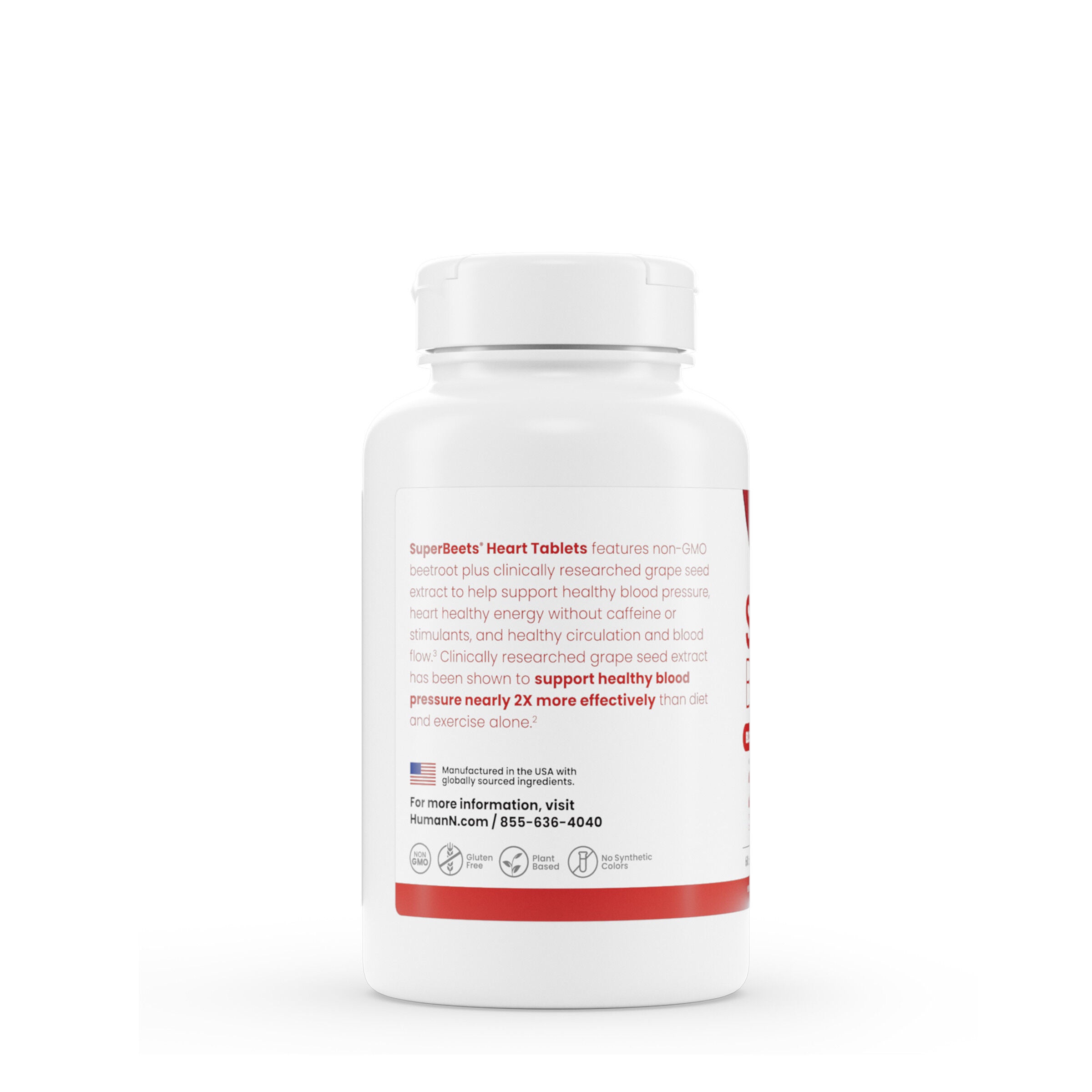 HumanN® - SuperBeets Heart Tablets: Blood Pressure Support - 60 Tablets ...