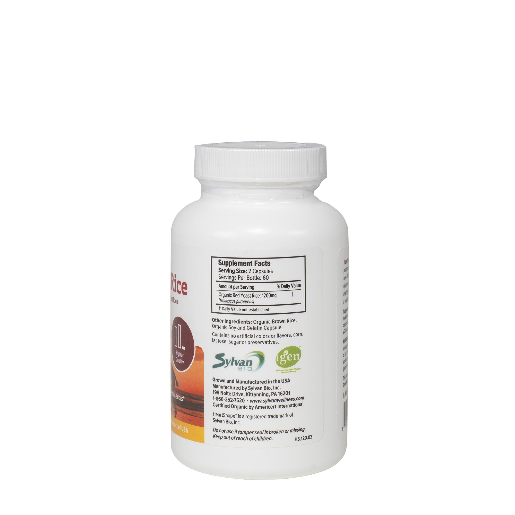 Sylvan - Red Yeast Rice - 120 Capsules | GNC
