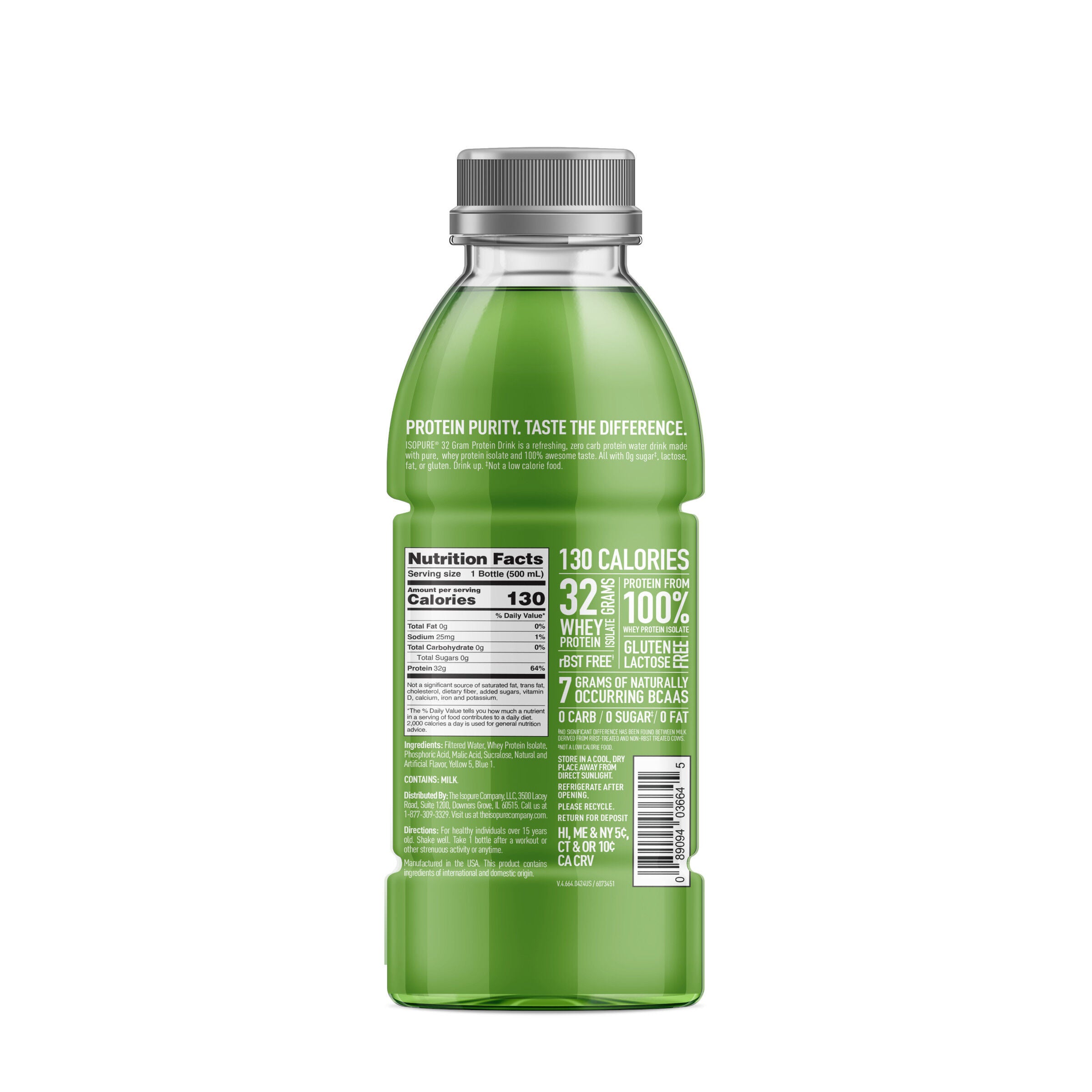 Isopure® - 32g RTD Protein Drink - Apple Melon - 16.9 fl oz (12 Bottles ...