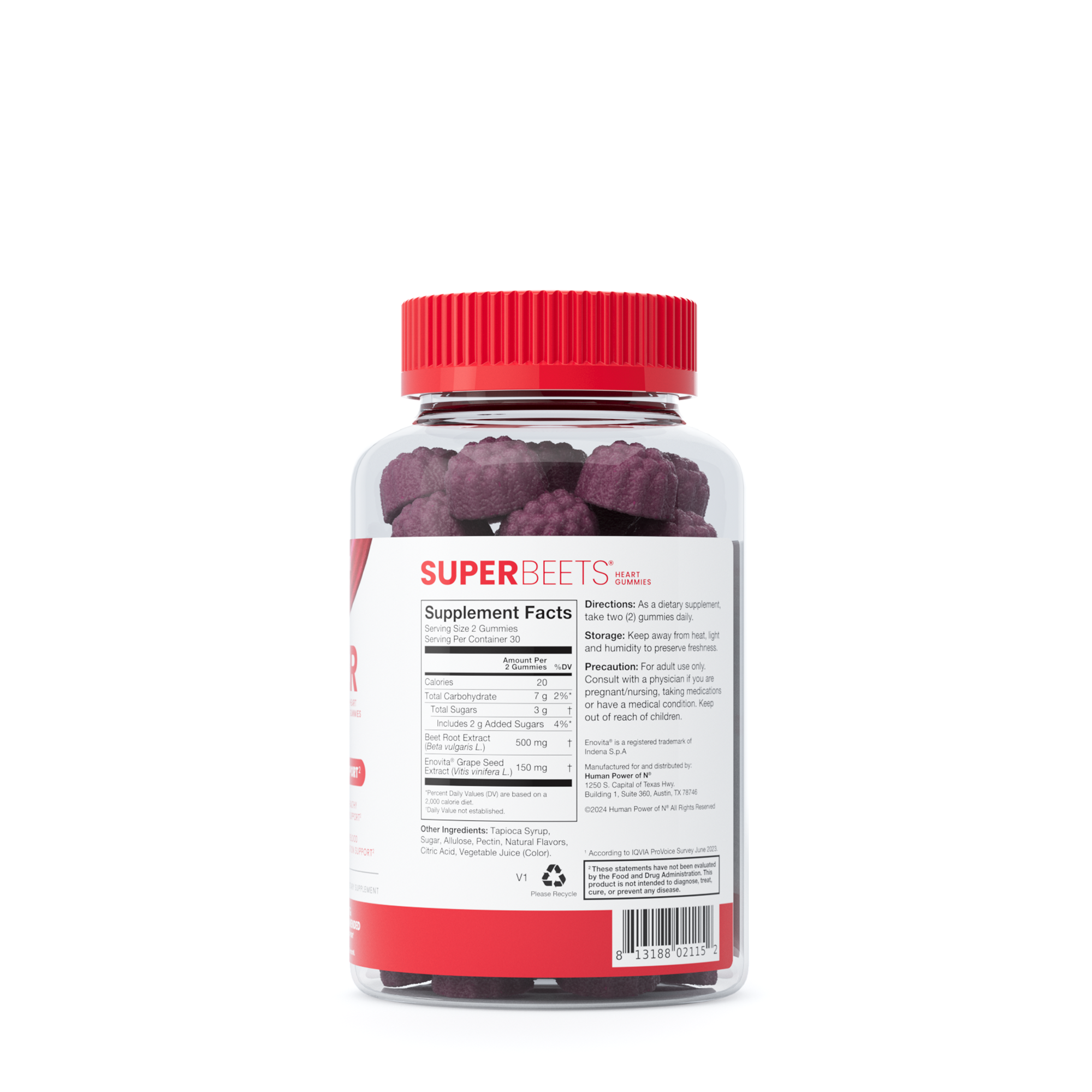 HumanN - SuperBeets Blood Pressure Support - Strawberry - 60 Gummies ...