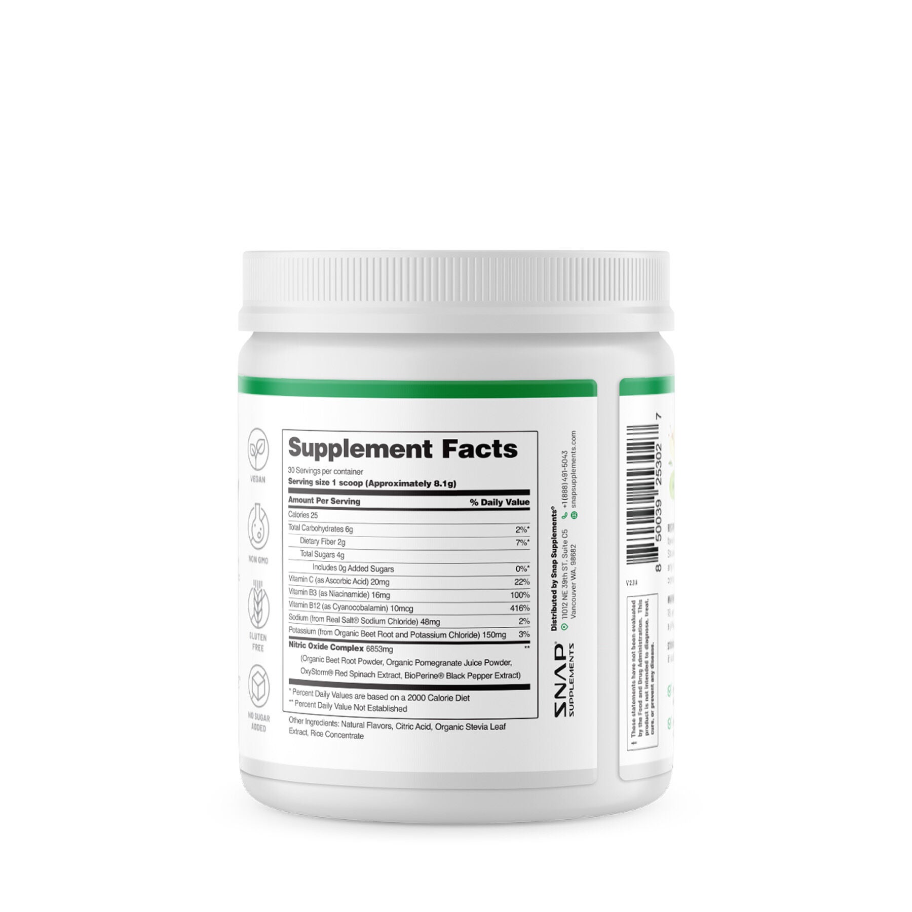 SNAP® Supplements Nitric Acid Organic Beets - Apple - 8.8 oz. | GNC