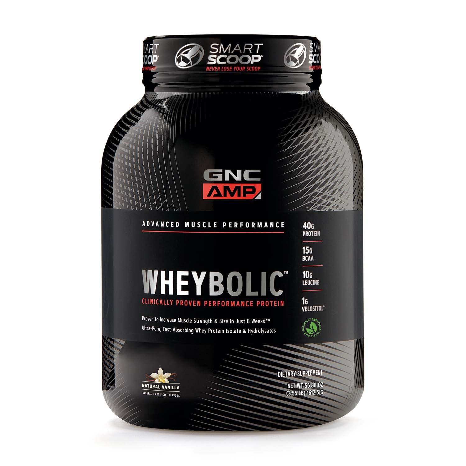 GNC AMP Wheybolic Whey Protein Powder - Natural Vanilla: 40g Protein | GNC