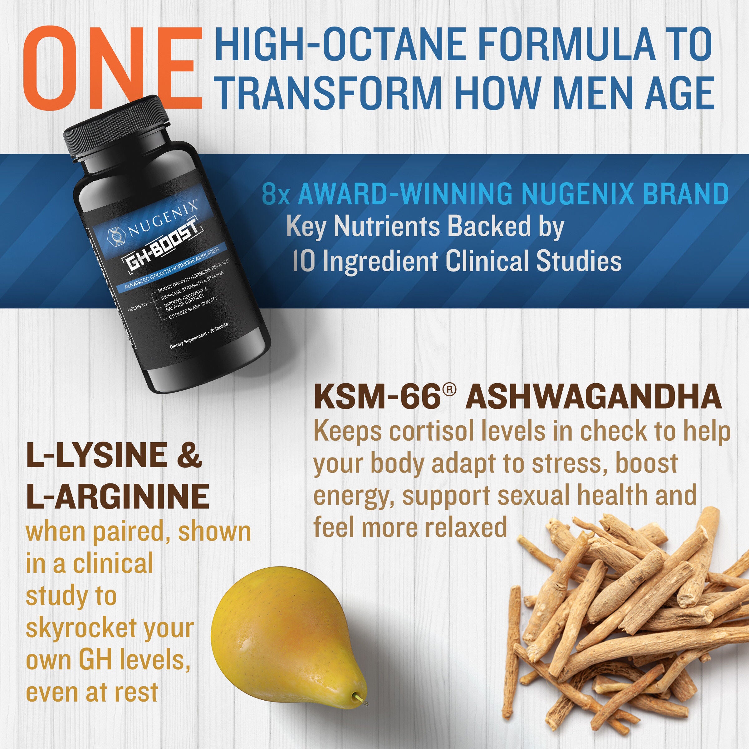Nugenix® - GH-Boost - 150 Tablets (30 Servings) | GNC