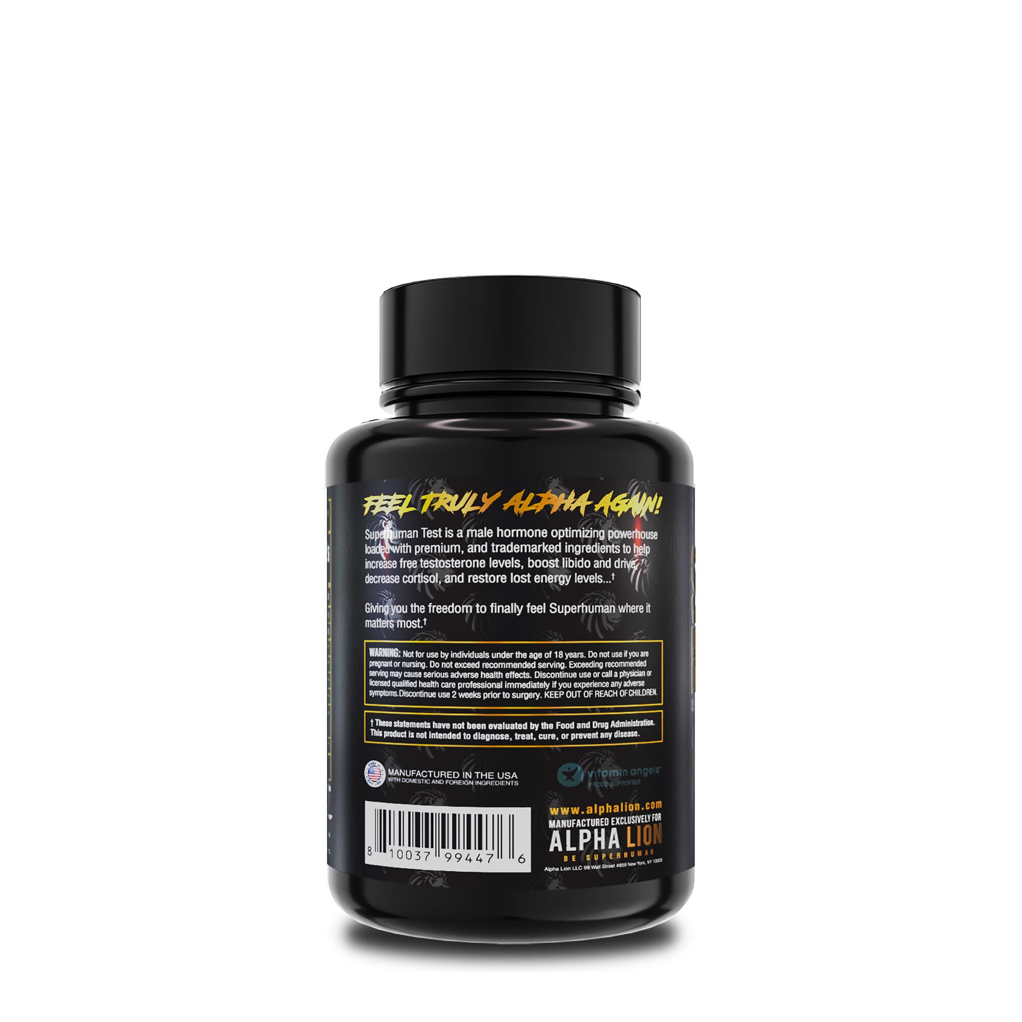 Alpha Lion Natural Testosterone Booster - 90 Capsules | GNC