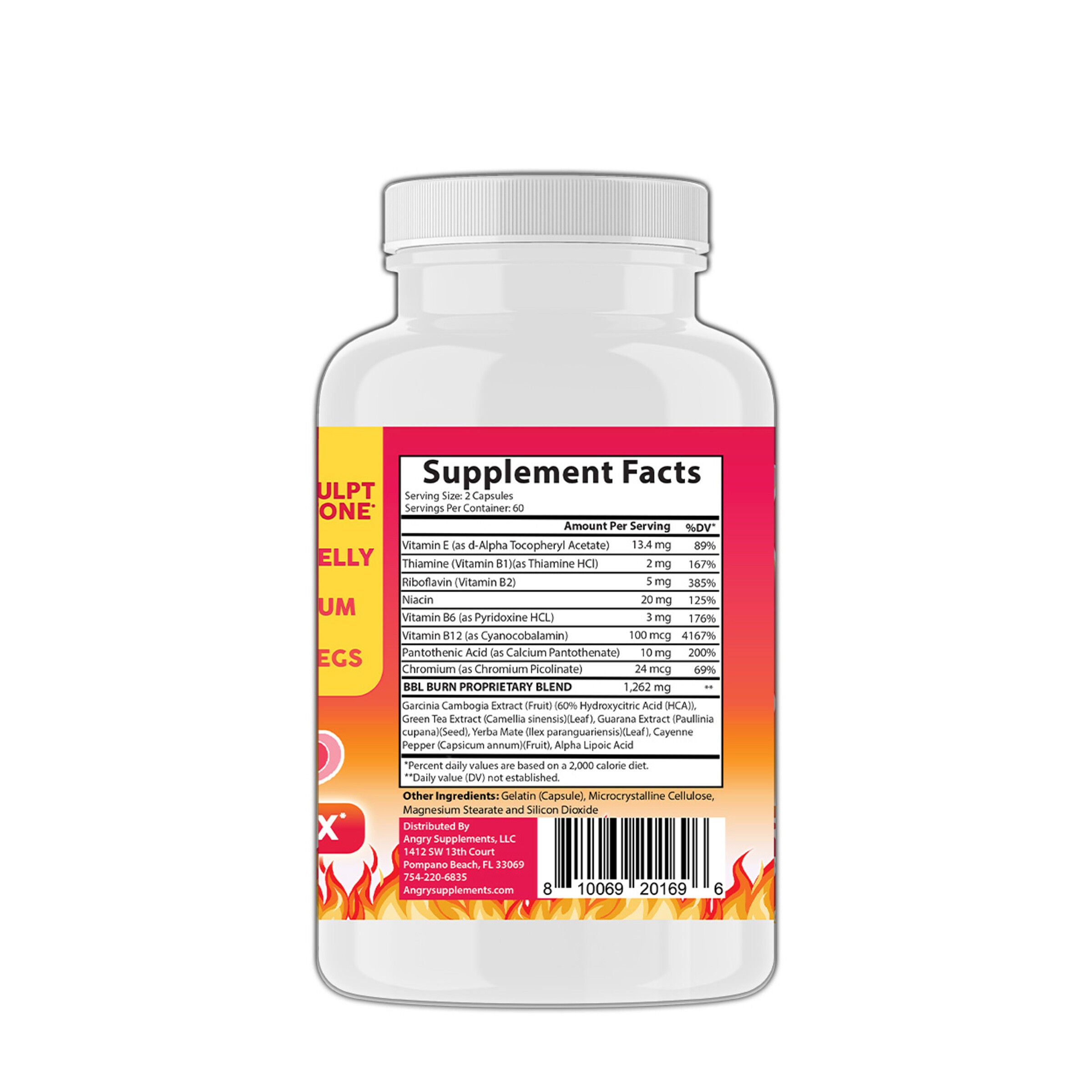 Angry Supplements™ - Better Booty BBL Burn Thermogenic Complex - 120 ...