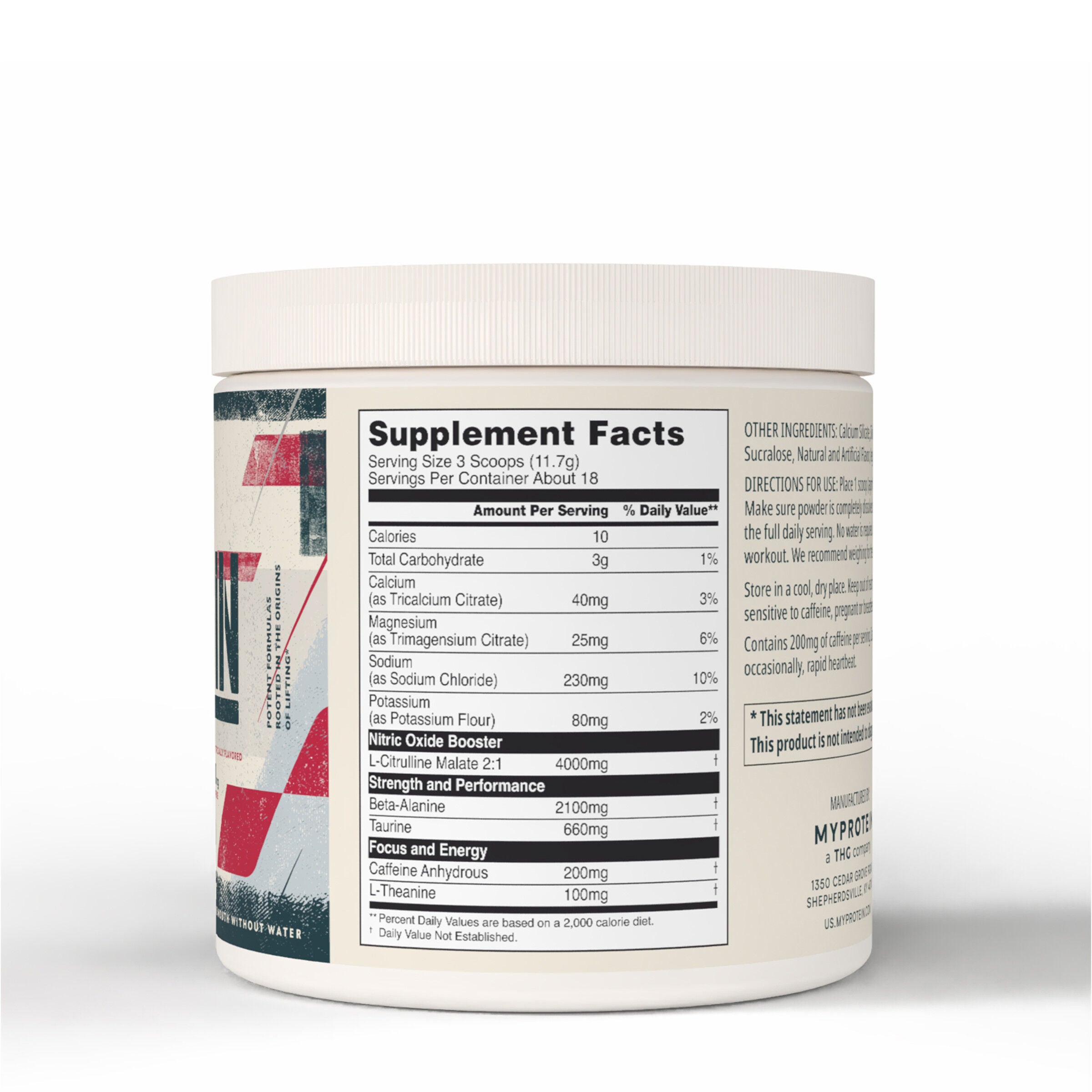 Myprotein - Origin Fast Melt Pre-Workout Powder - Cherry (18 Servings ...