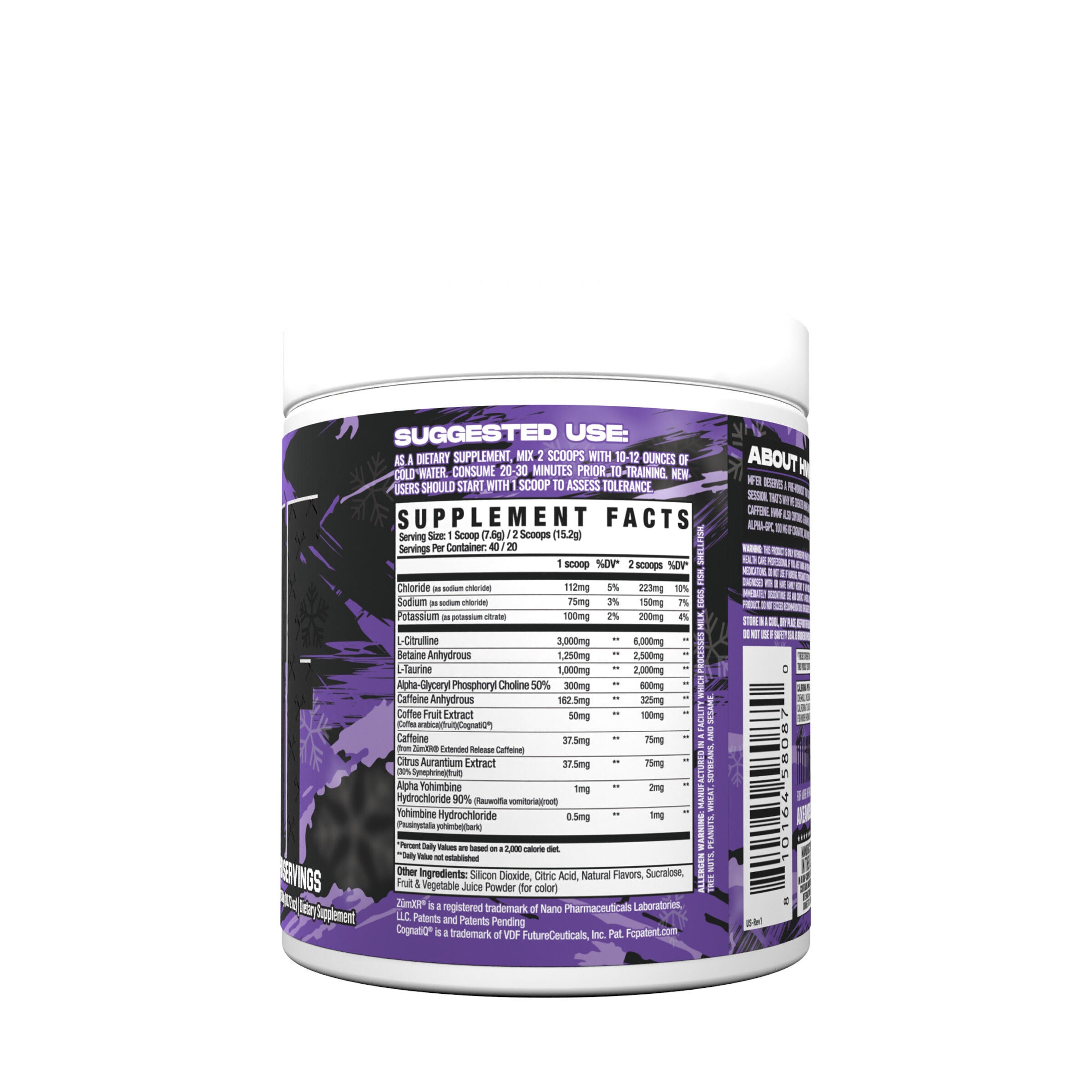 Axe & Sledge Supplements™ - HWMF High Stim Pre-Workout - Sugar Plum (40 ...