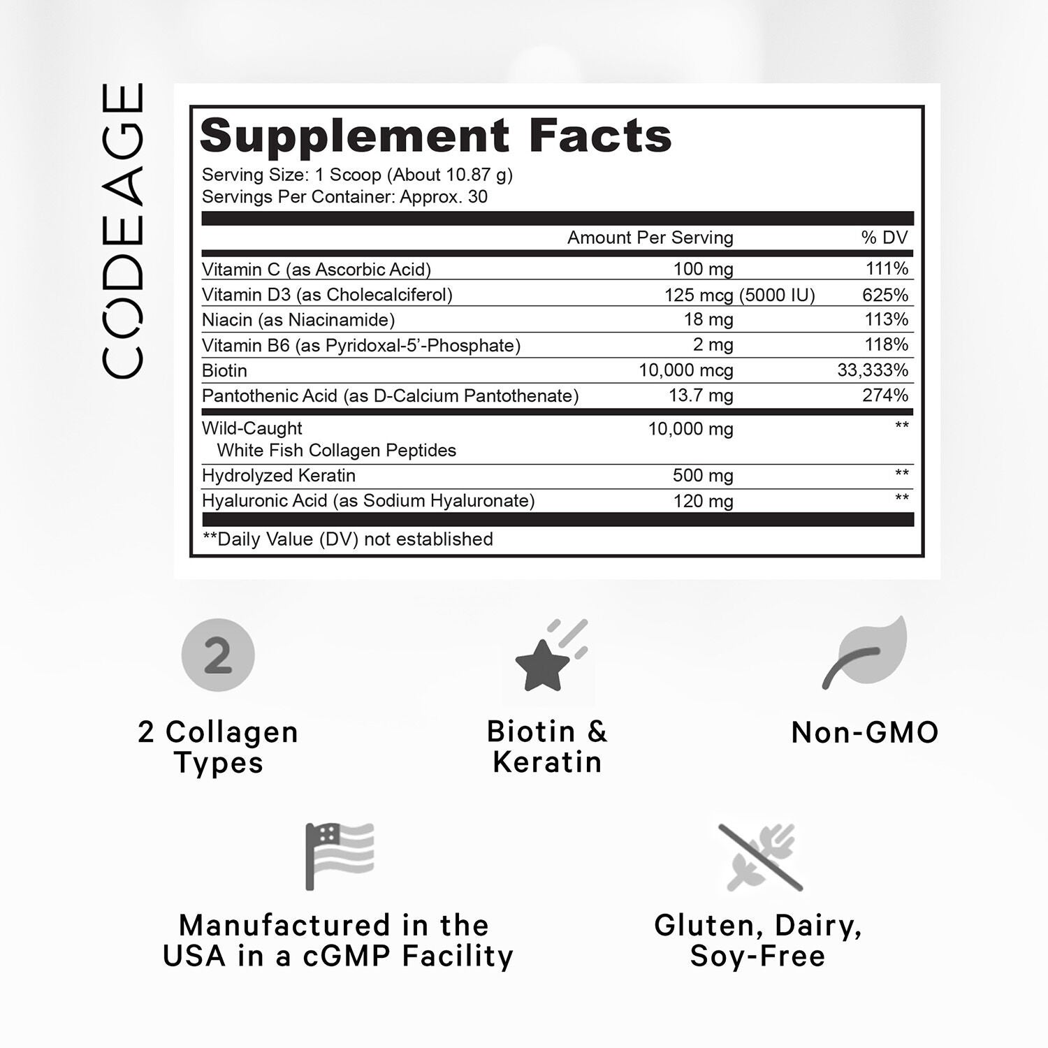 Codeage Marine Collagen Peptides | GNC