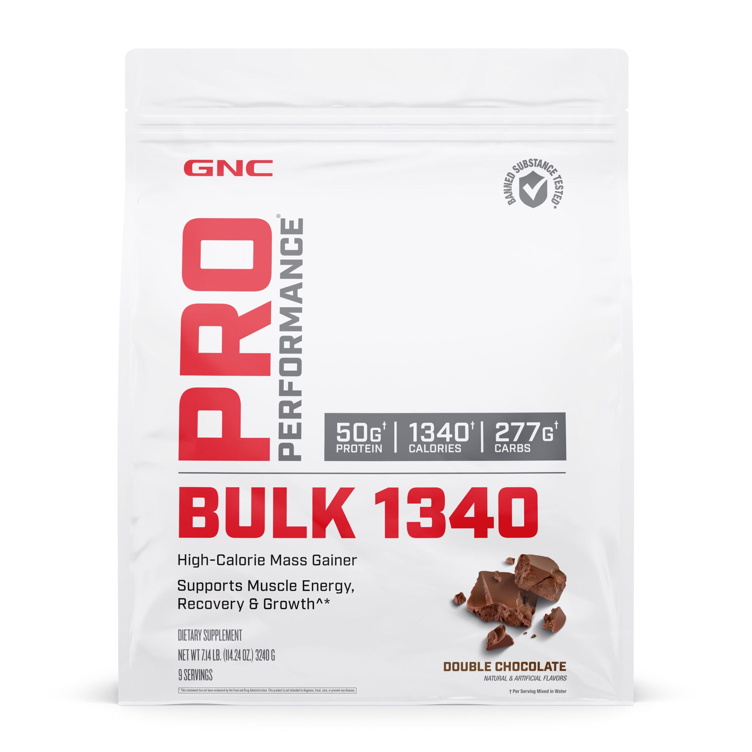 GNC Pro Performance Bulk 1340 Weight Gainer Double Chocolate | GNC