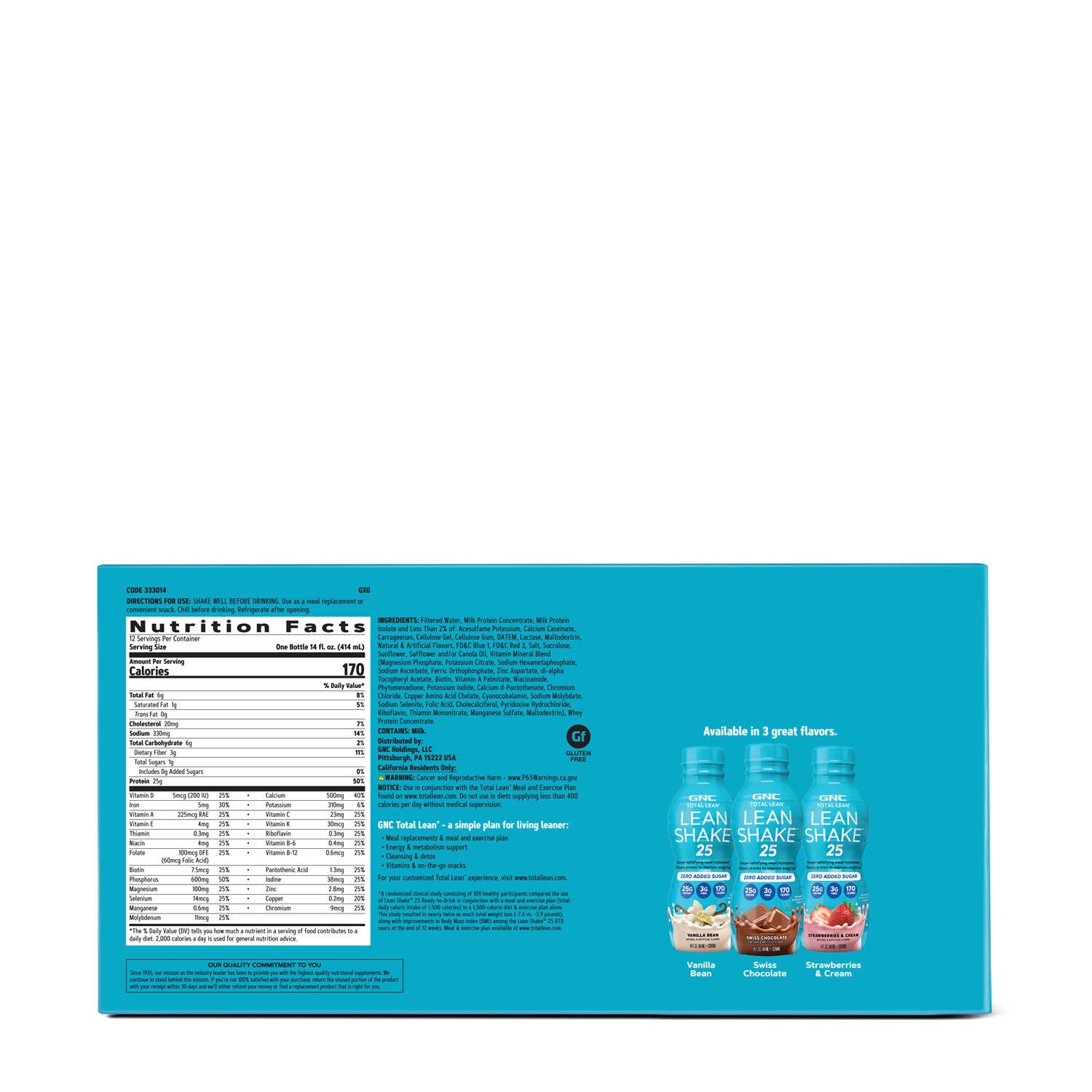 GNC Total Lean® Lean Shake™ 25 - Strawberries and Cream | GNC