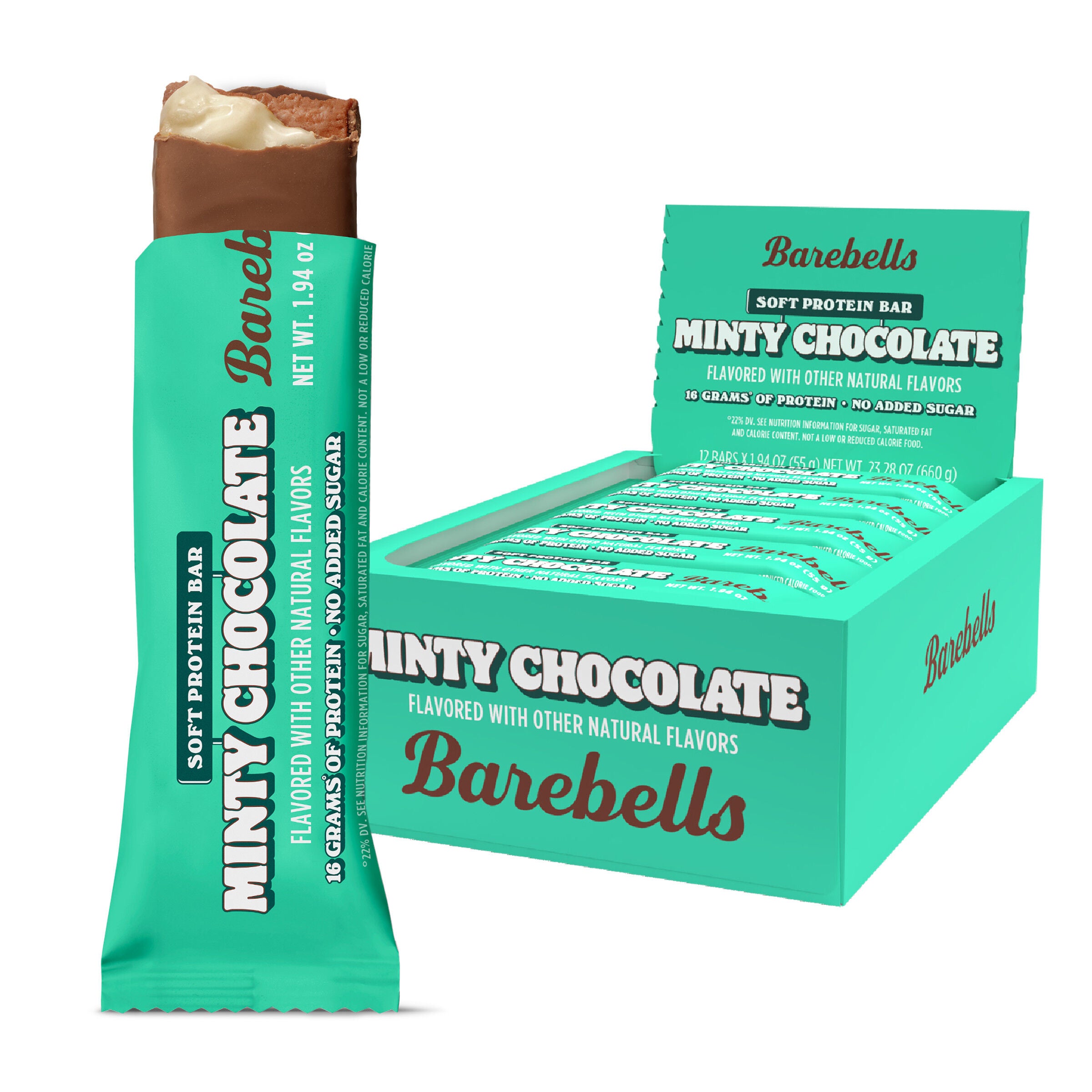 Barebells - Soft Protein Bar - Minty Chocolate - 12 Bars | GNC