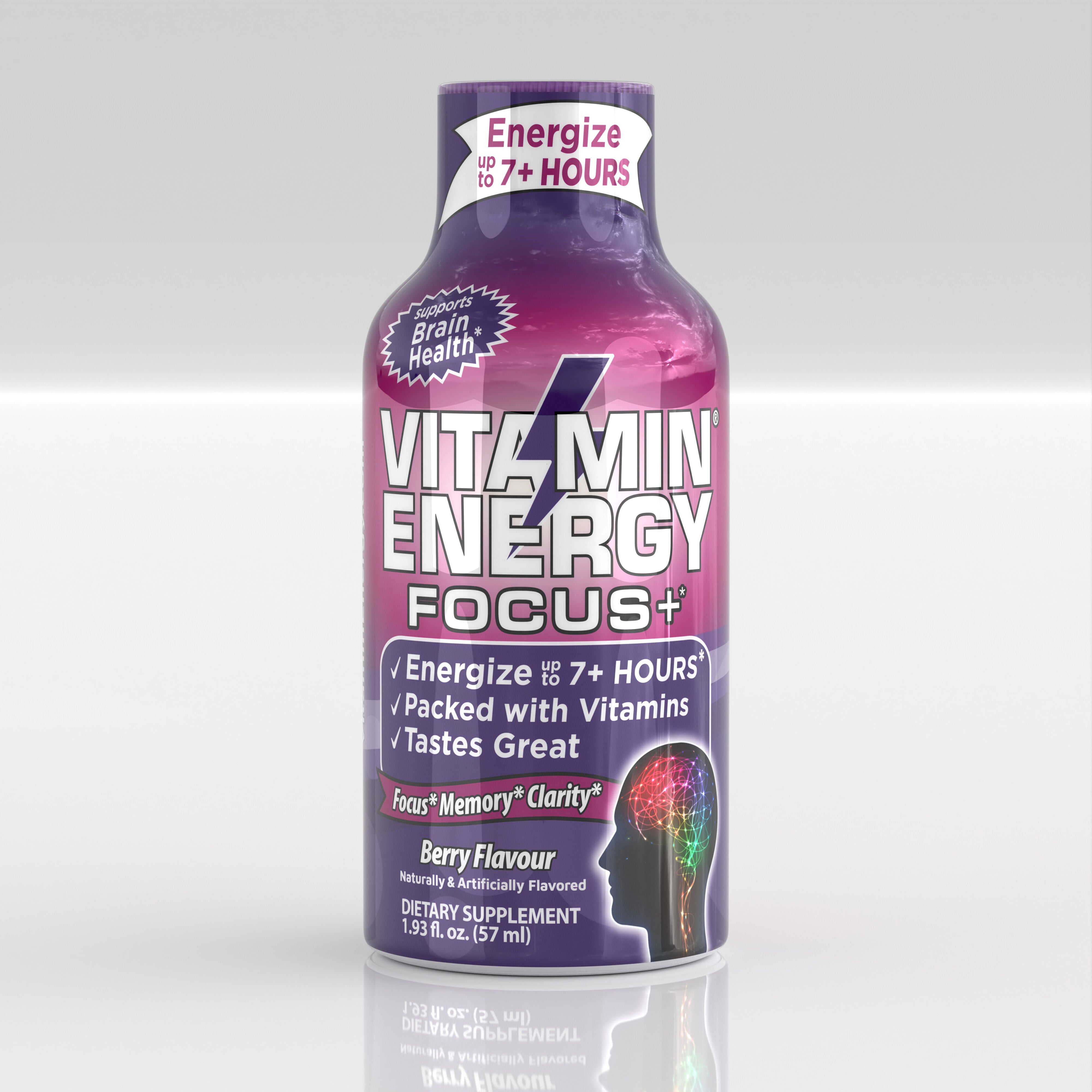 Vitamin Energy® Focus+ - Berry - 12 Bottles | GNC