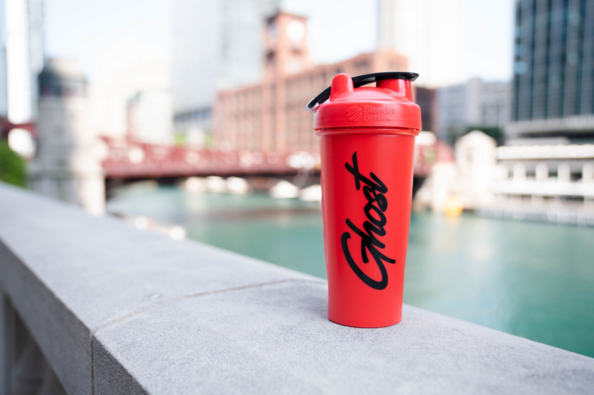 GHOST® - Logo Shaker Bottle - Red Inspo - 28 oz | GNC