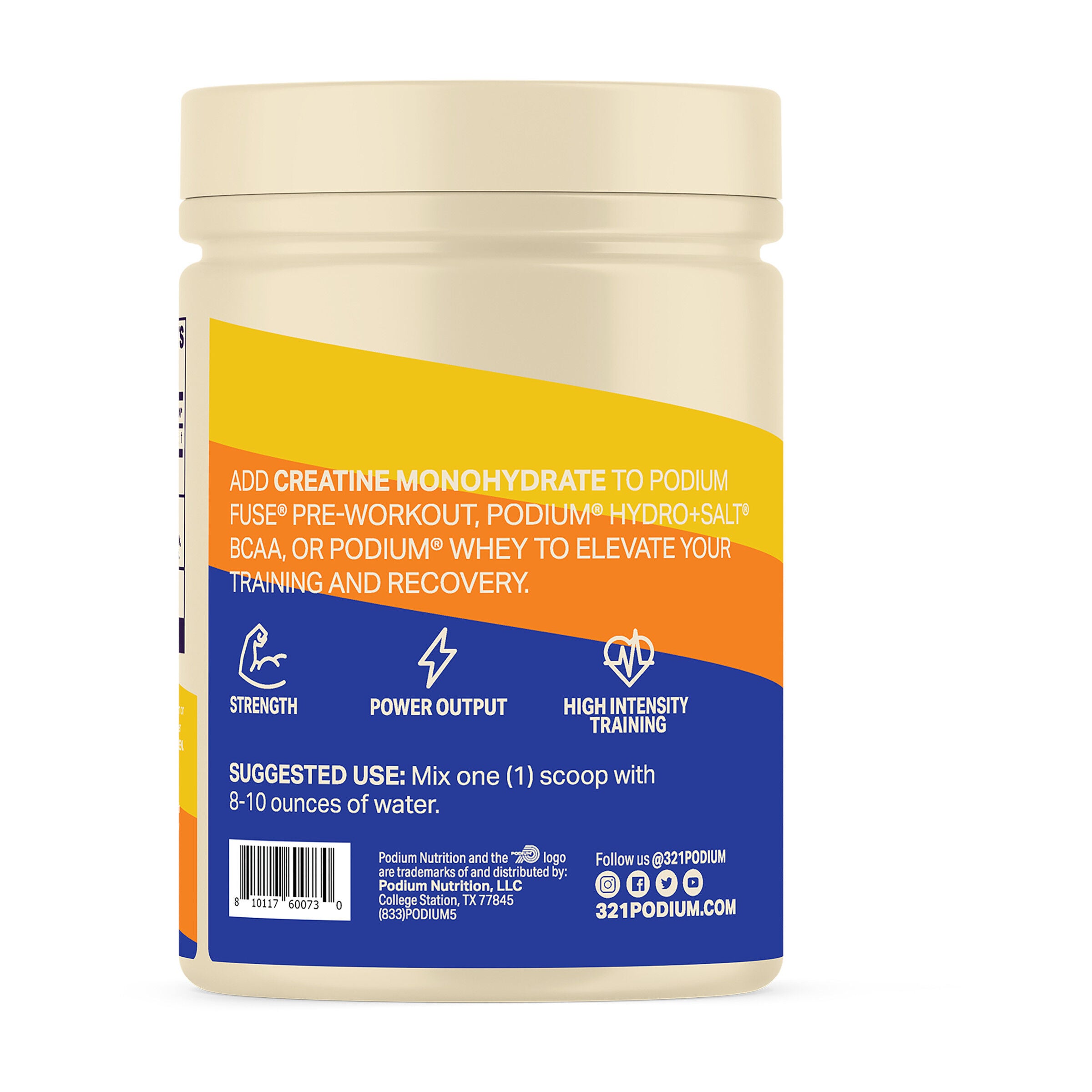 PODIUM® - Creatine Monohydrate - Unflavored (50 Servings) | GNC