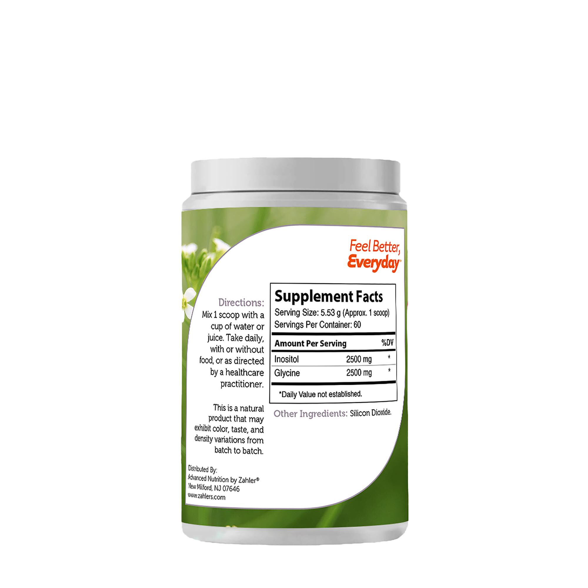 ZAHLER® Inositol + Gycine Powder - 60 Scoops | GNC