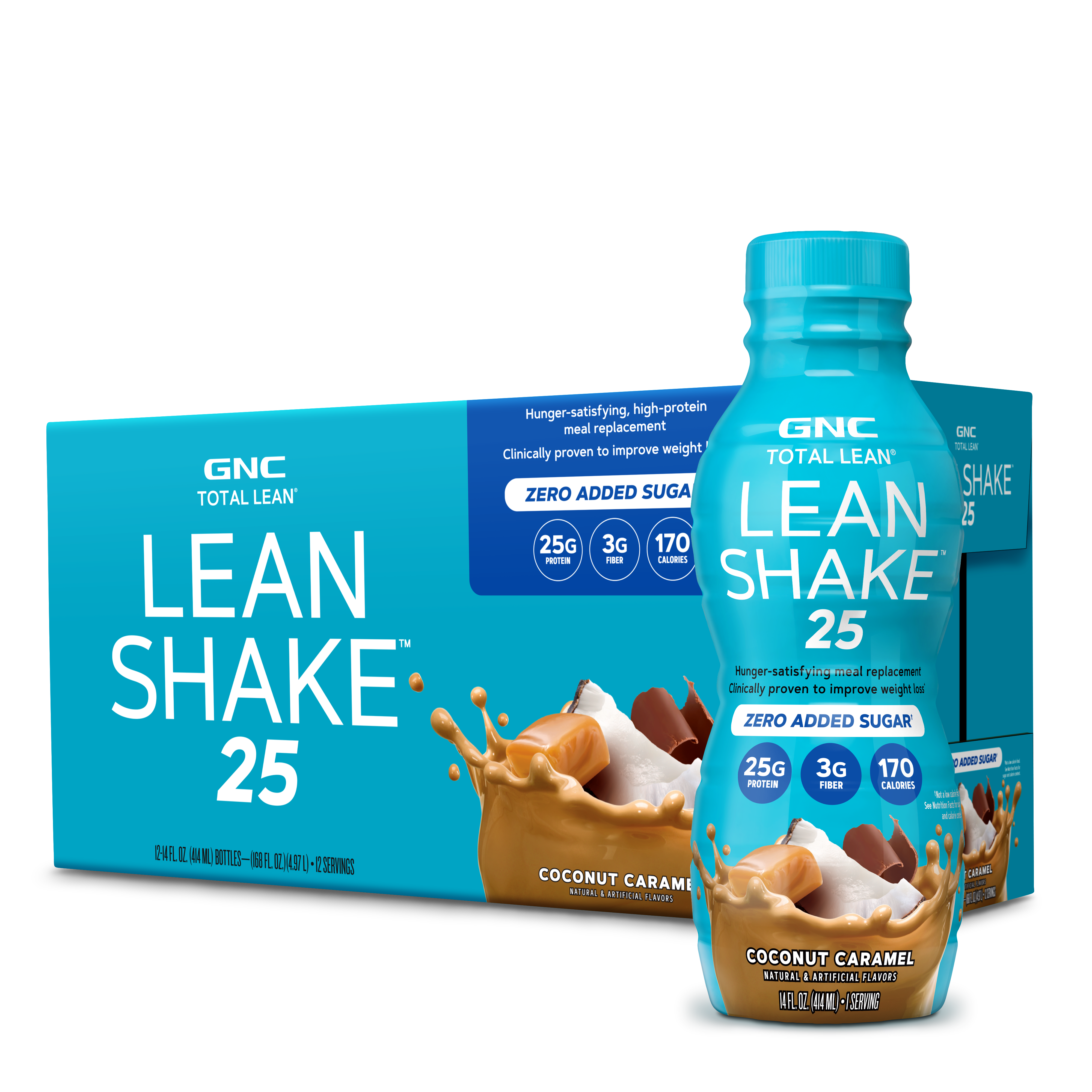 GNC Total Lean® - Lean Shake - Coconut Caramel - 14oz. (12 Bottles) | GNC