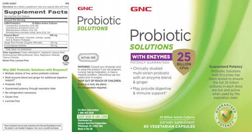 GNC Probiotic Solutions with Enzymes - 25 Billion CFUs (60) | GNC