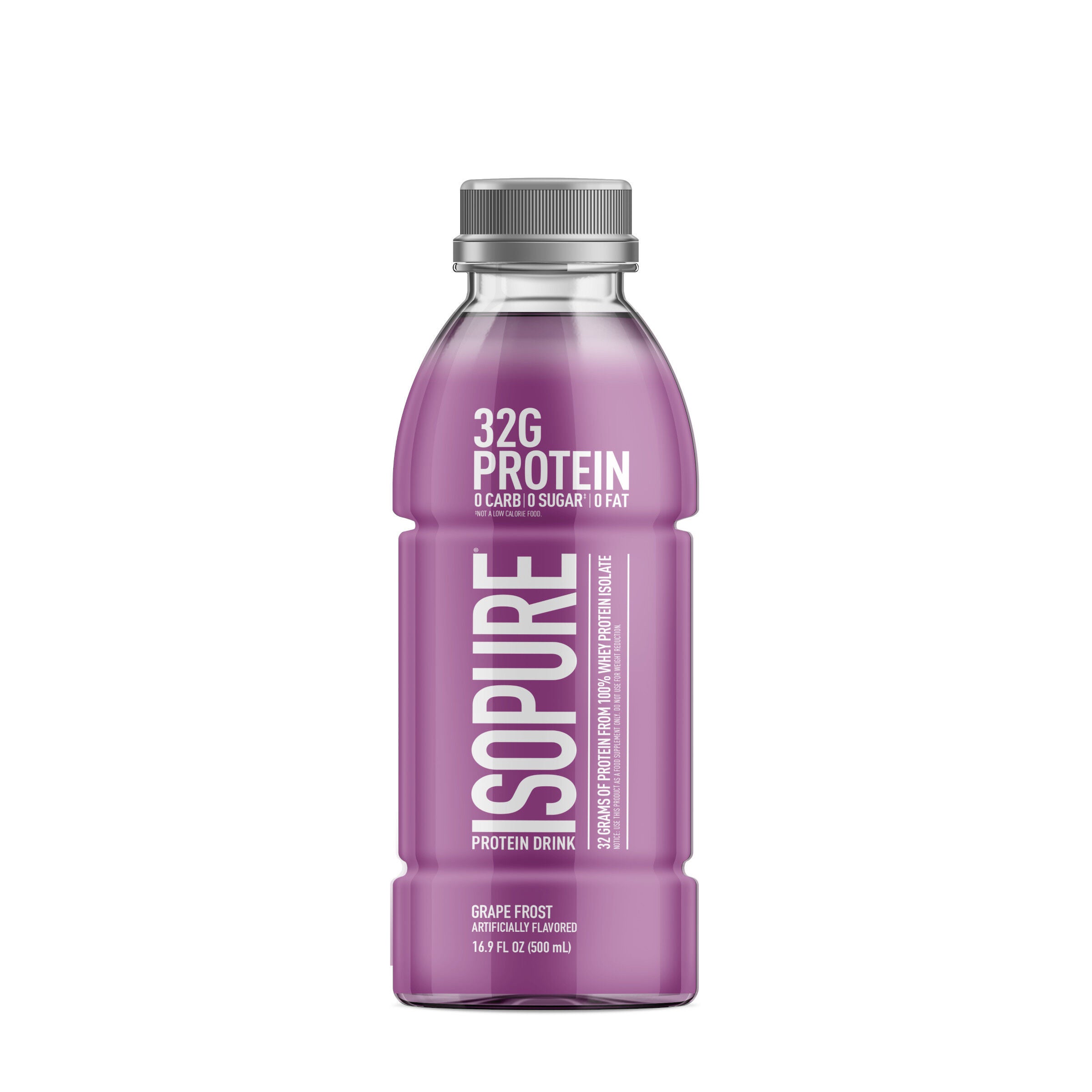 Isopure® - 32g RTD Protein Drink - Grape Frost - 16.9oz (12 Bottles) | GNC