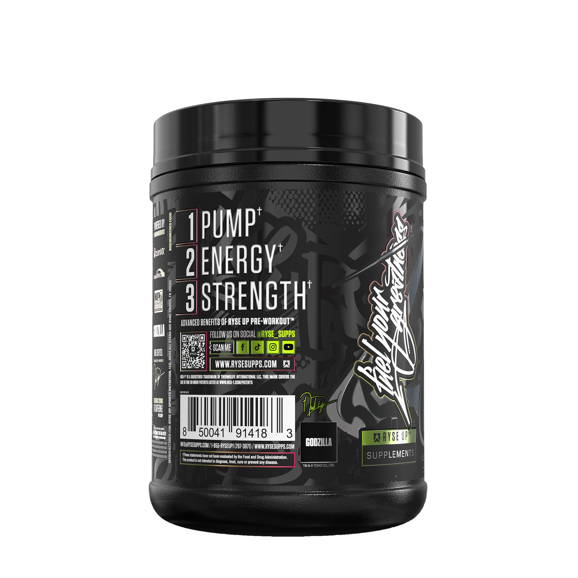 RYSE™ Up - Godzilla Pre-Workout - Strawberry Kiwi - 1.6lbs | GNC