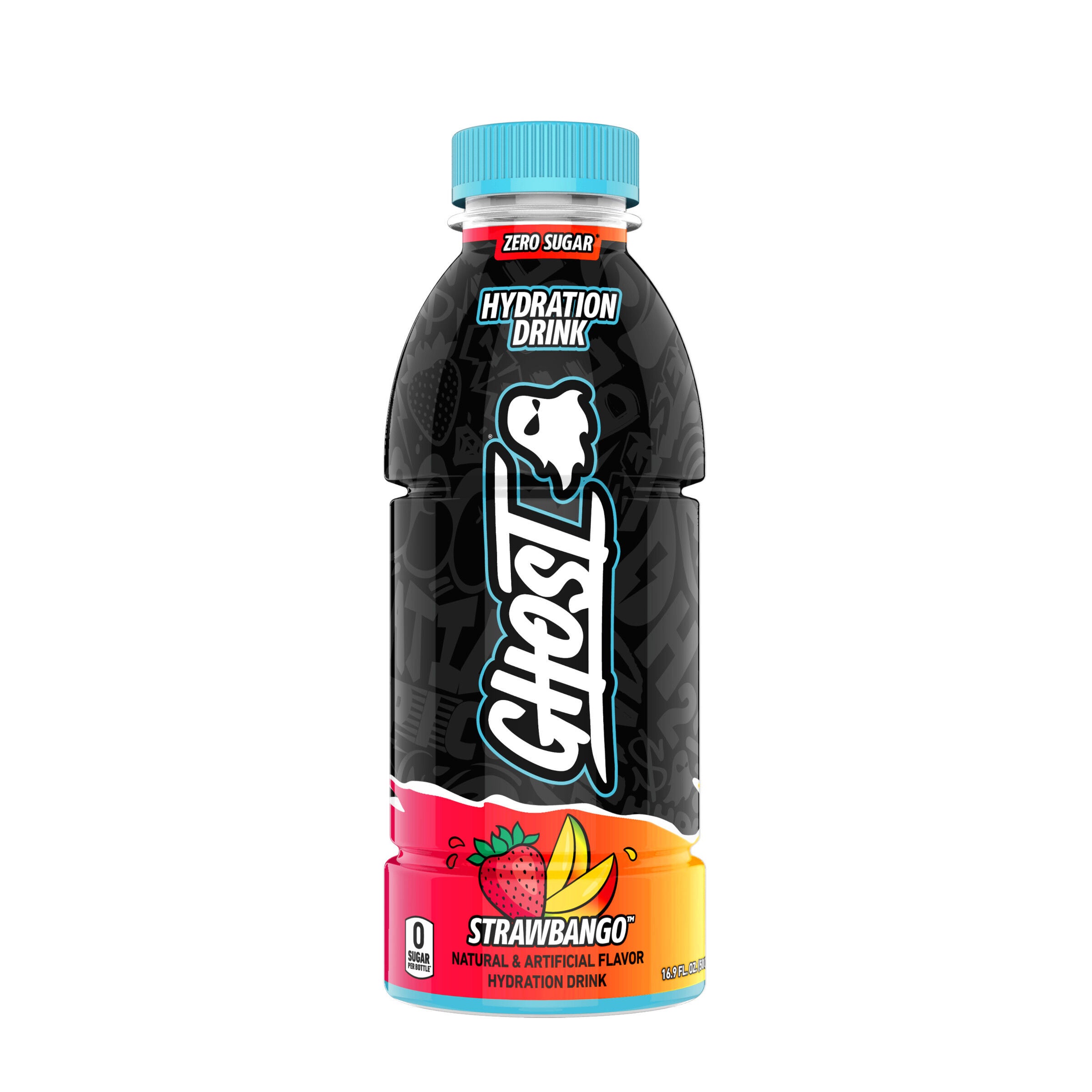 GHOST® - Hydration Drink - Strawbango - 16.9oz. (12 Bottles) | GNC