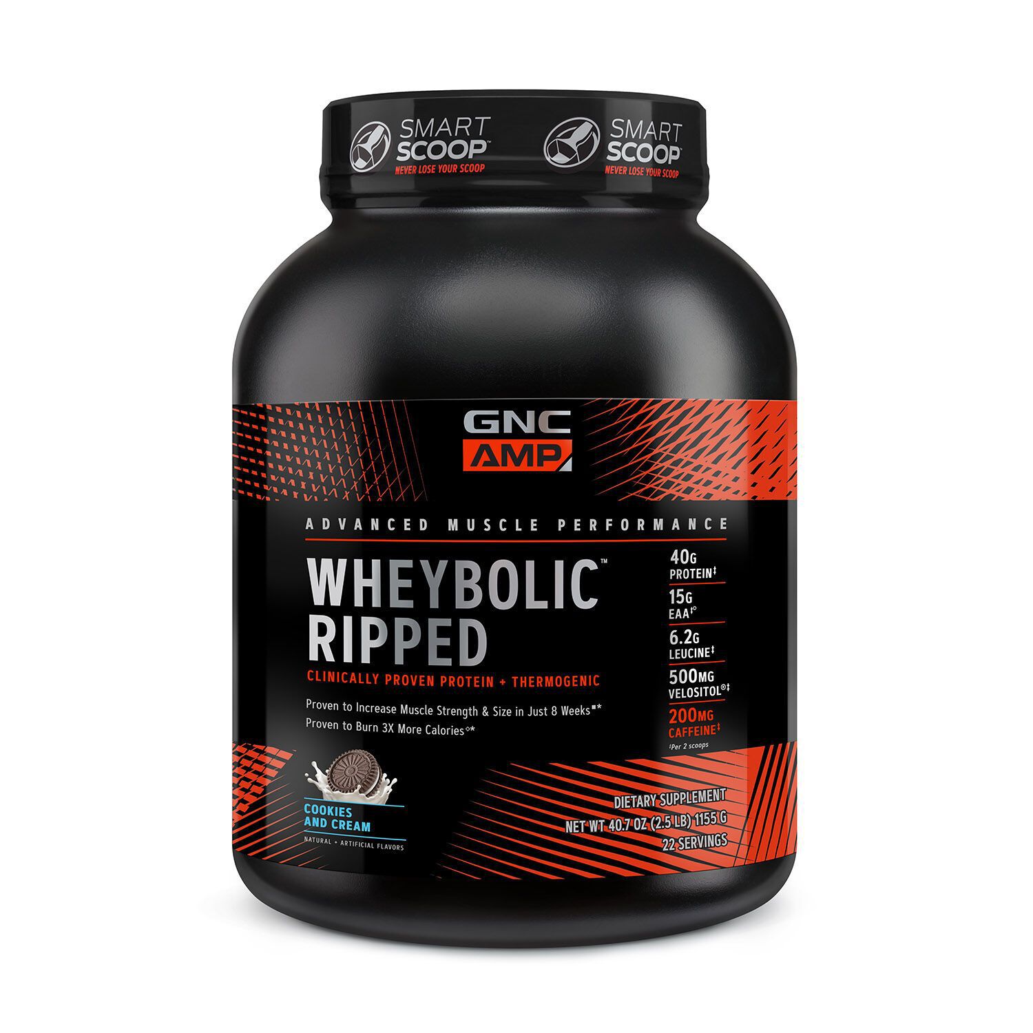 GNC AMP Wheybolic Ripped Whey Protein Shake - Cookies and Cream | GNC