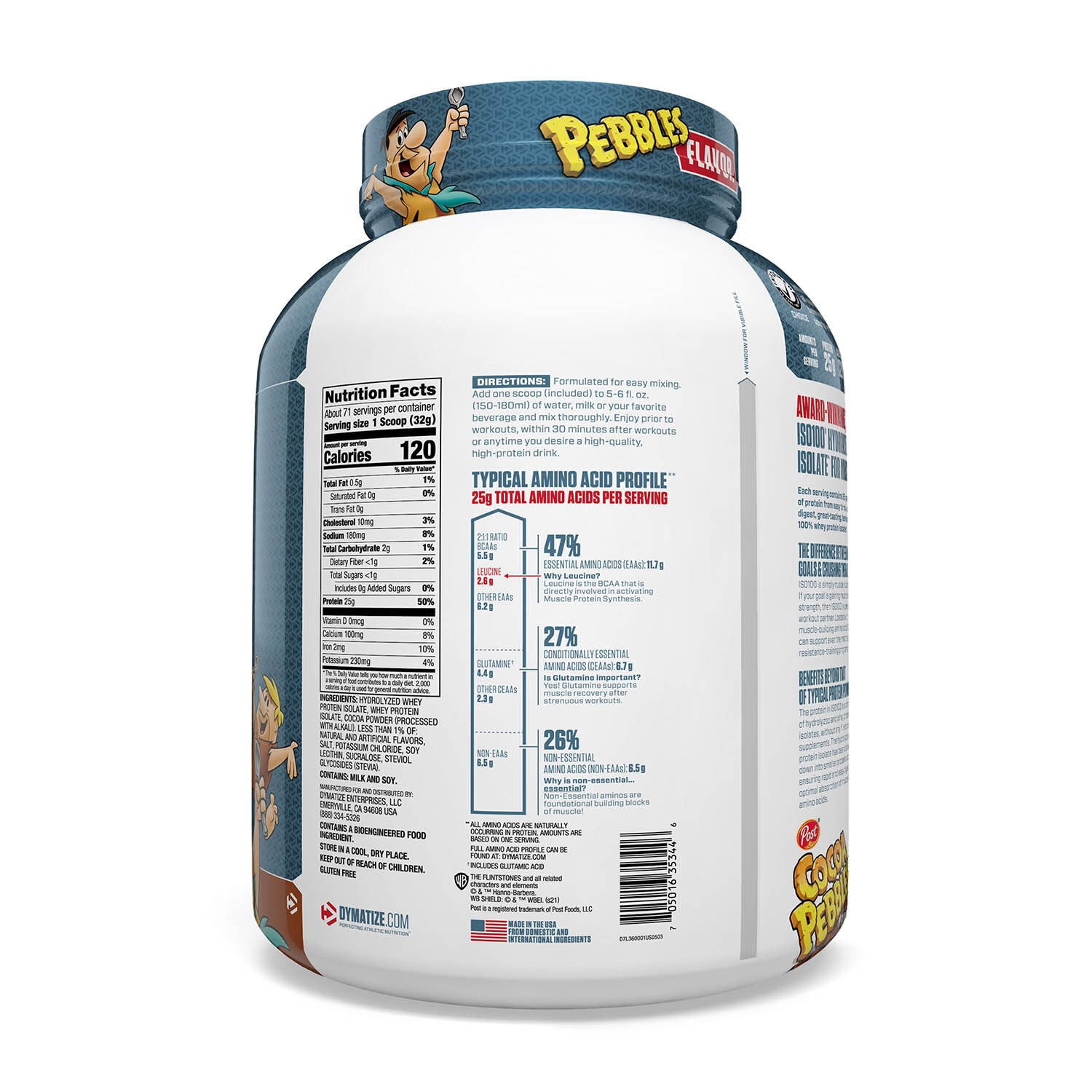 Dymatize ISO100® Hydrolyzed Protein Powder - Cocoa Pebbles | GNC