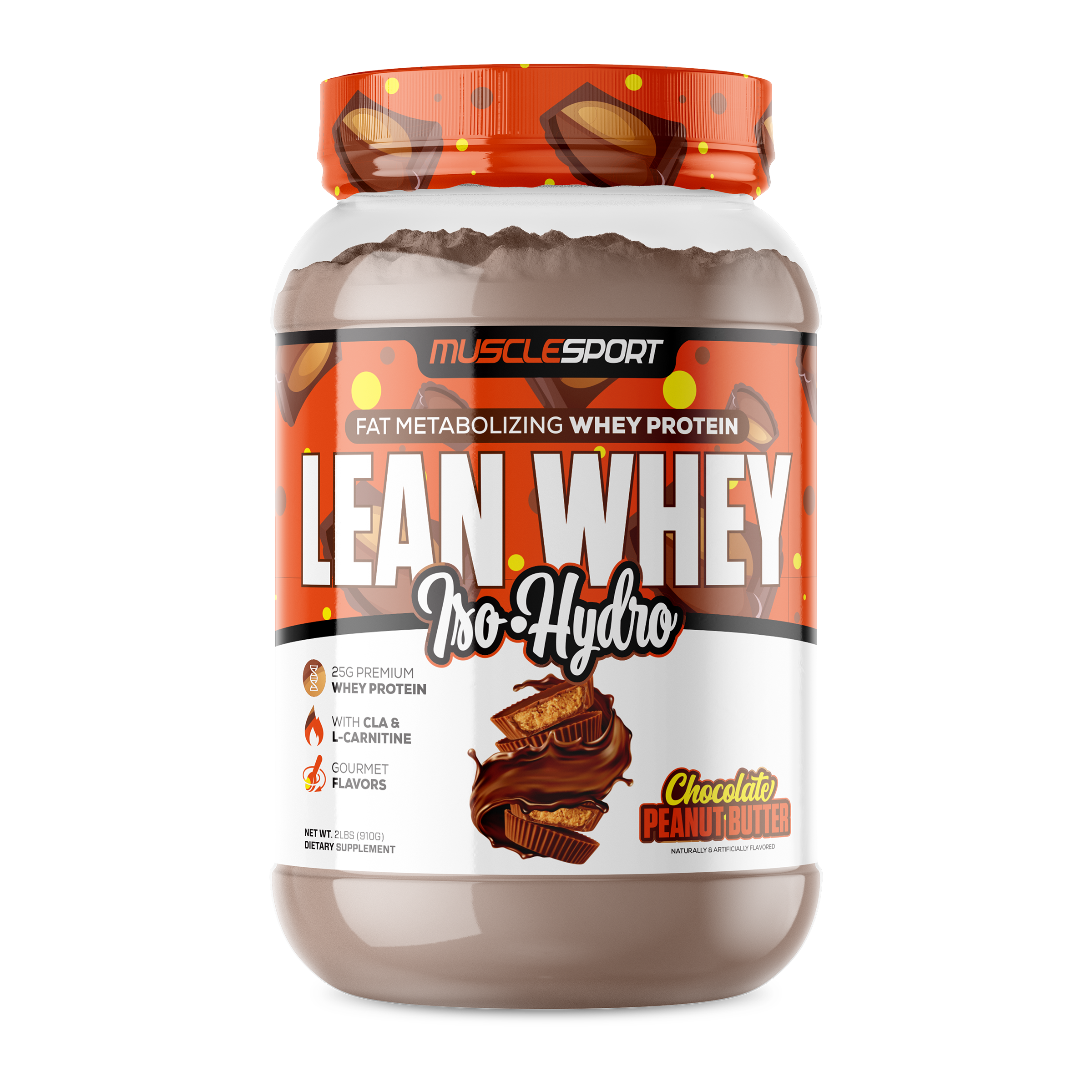 MuscleSport - Lean Whey Iso-Hydro Protein - Chocolate Peanut Butter (26 ...