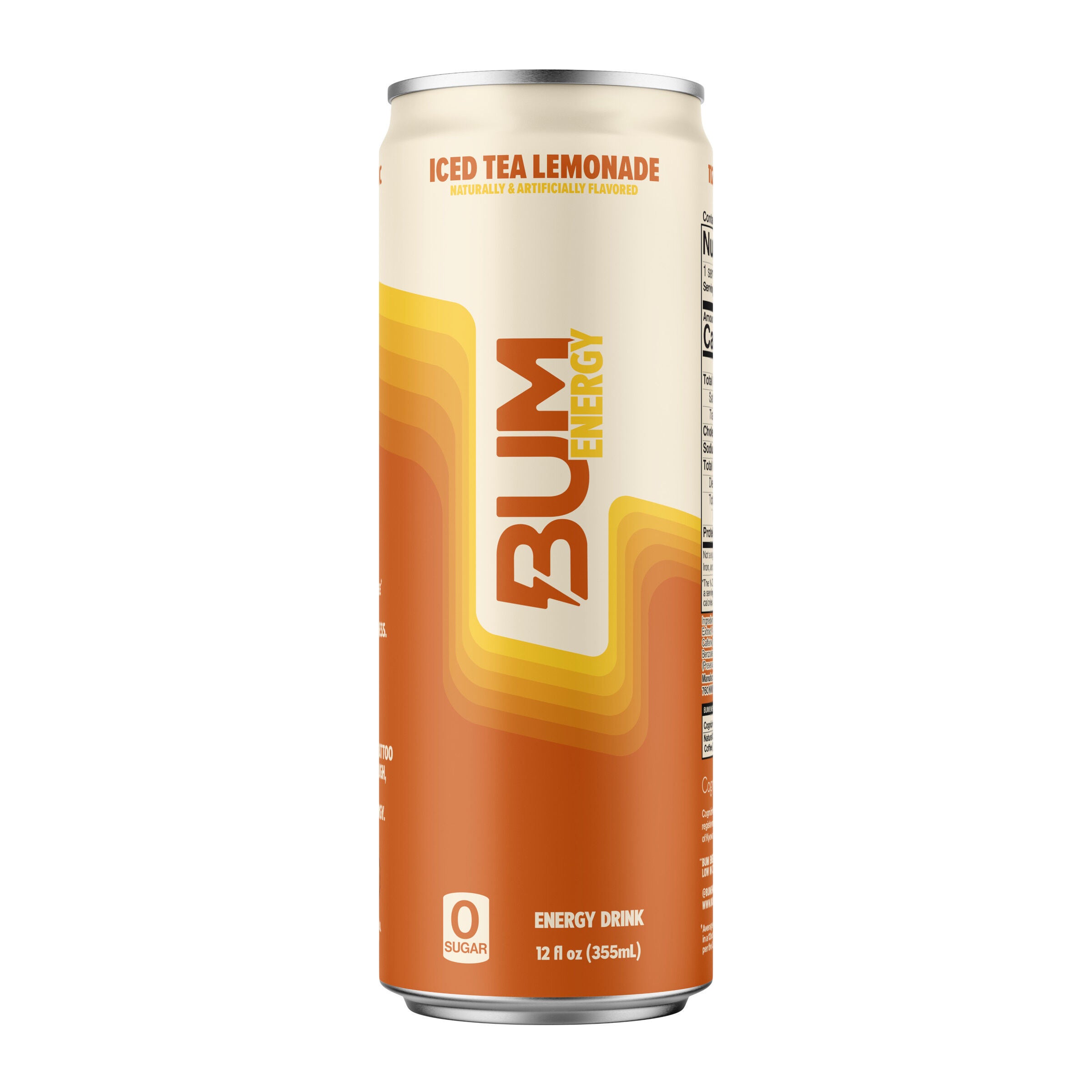 Bum Energy - Energy Drink - Iced Tea Lemonade - 12oz. (12 Cans) | GNC