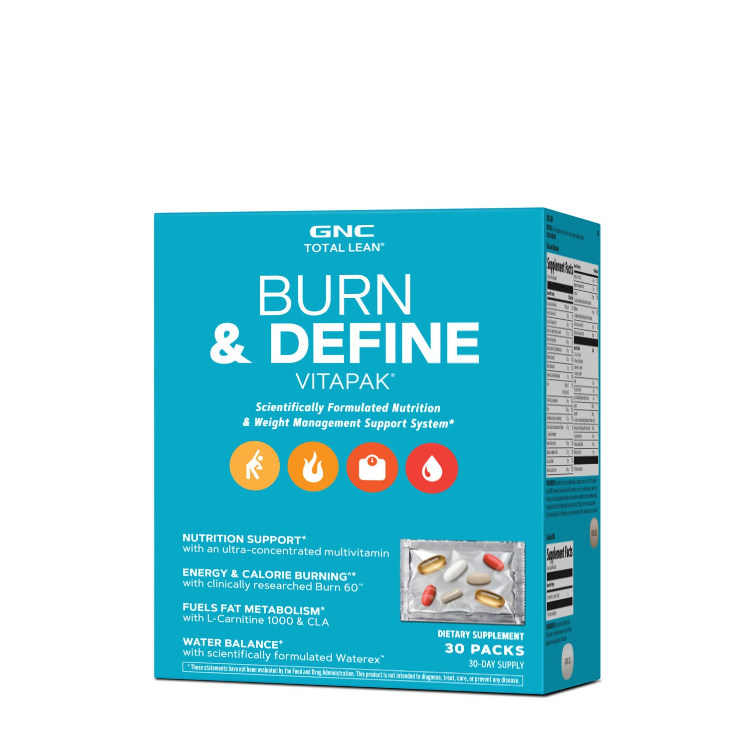 GNC Total Lean® Burn & Define Vitapak® Program (30 Servings) | GNC