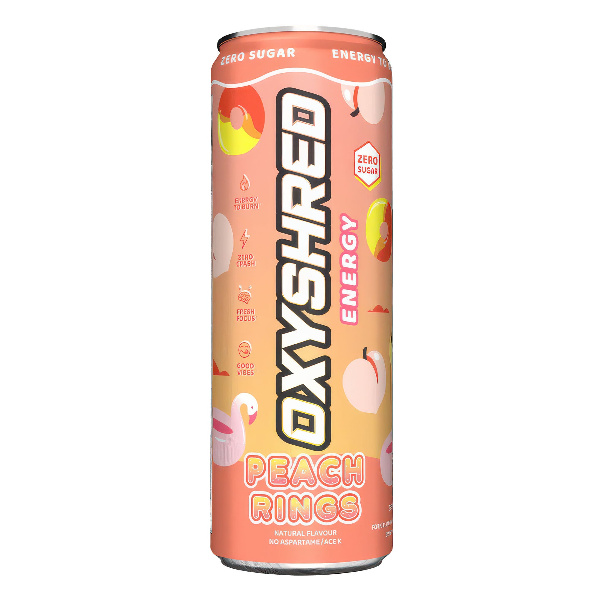 EHP Labs - OxyShred Energy - Peach Rings - 12 fl oz (12 Cans) | GNC