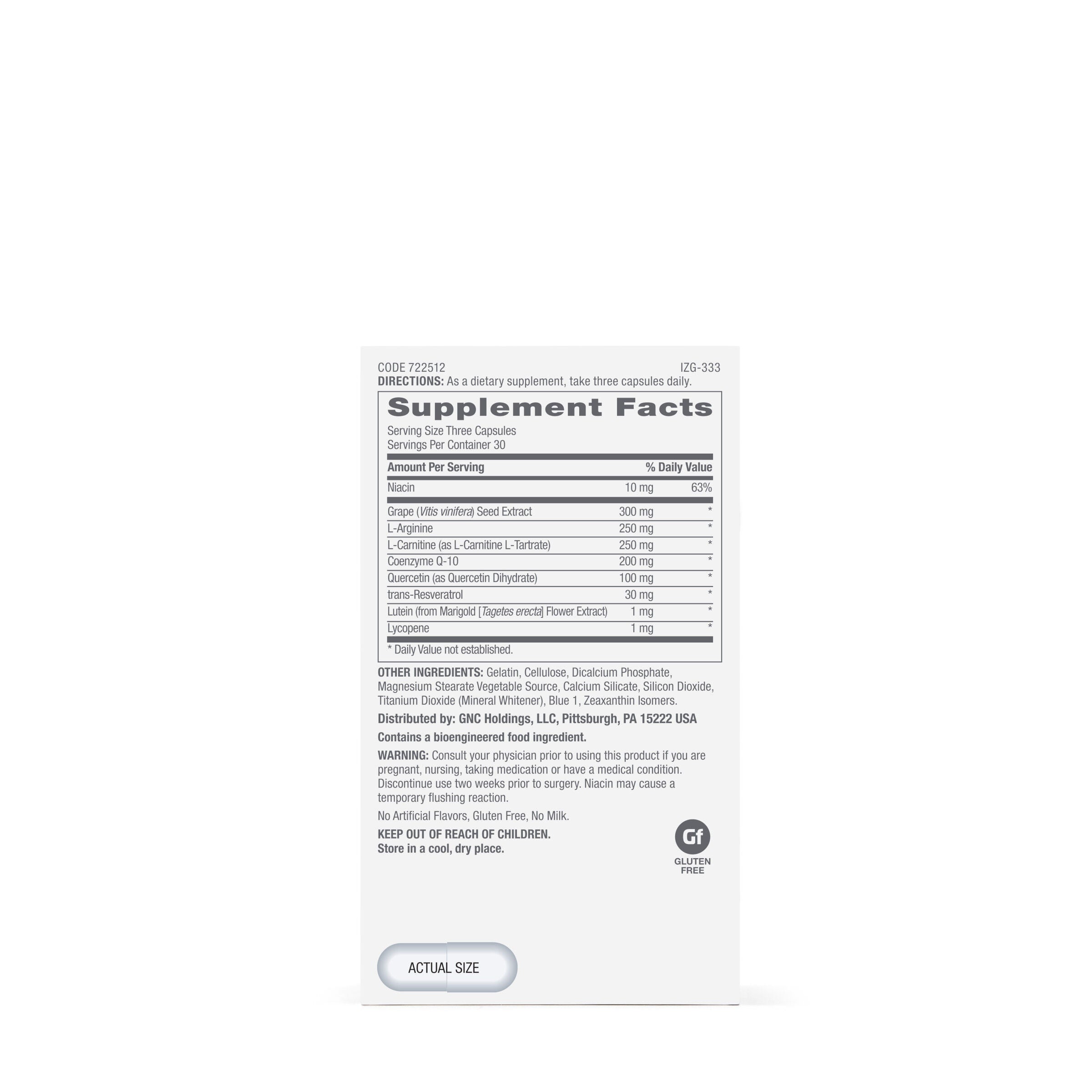 GNC Preventive Nutrition® - Healthy Blood Pressure Formula - 90 ...