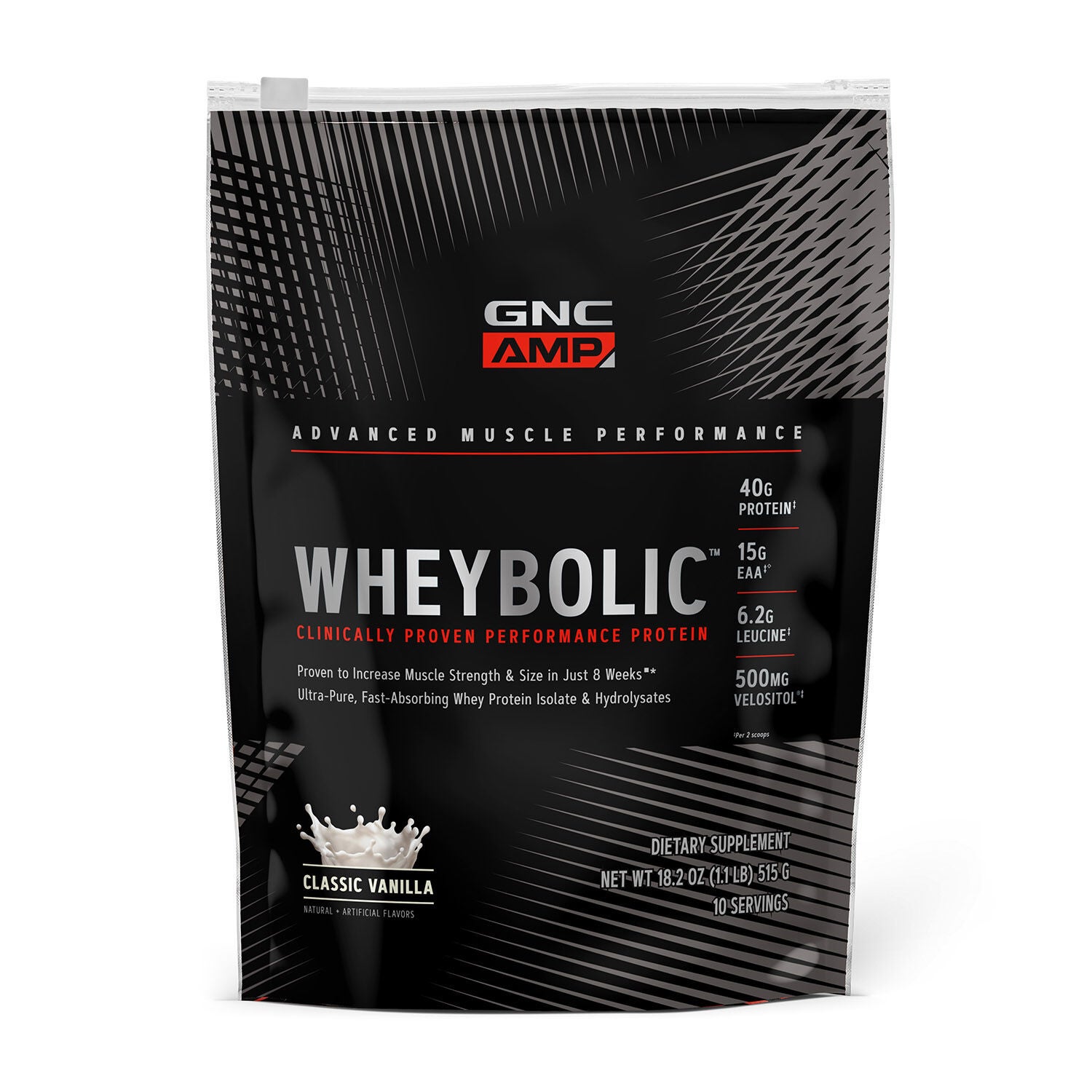 GNC AMP Wheybolic Whey Protein Powder - Classic Vanilla | GNC