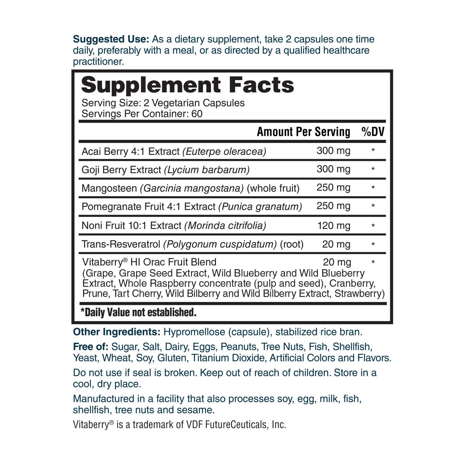 Nature's Lab® - Super Antioxidant Support - 120 Vegetarian Capsules (60 ...