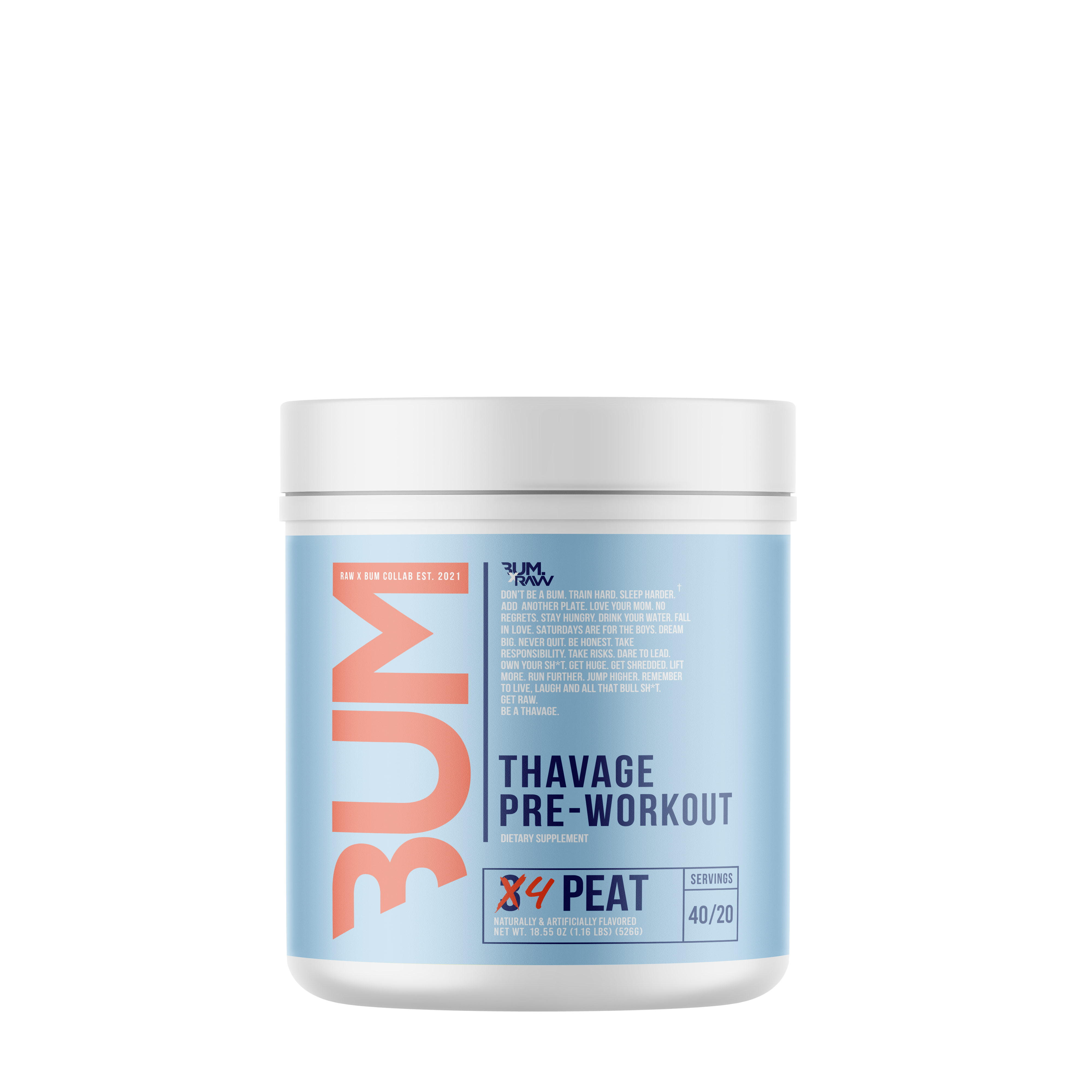 Raw Nutrition - Thavage Pre-Workout - 4 Peat (40 Servings) | GNC