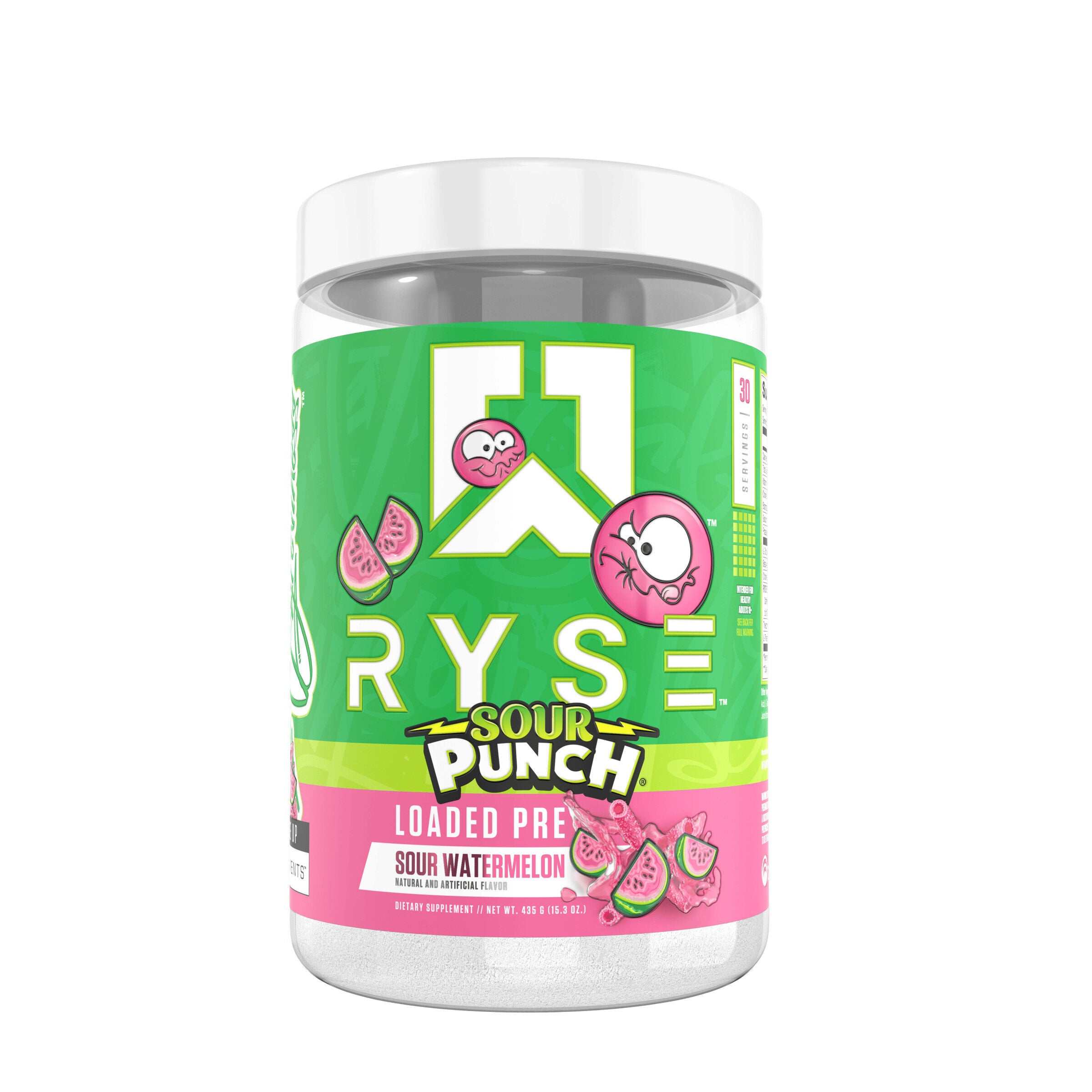 RYSE - Loaded Pre - Sour Punch® Watermelon (30 Servings) | GNC