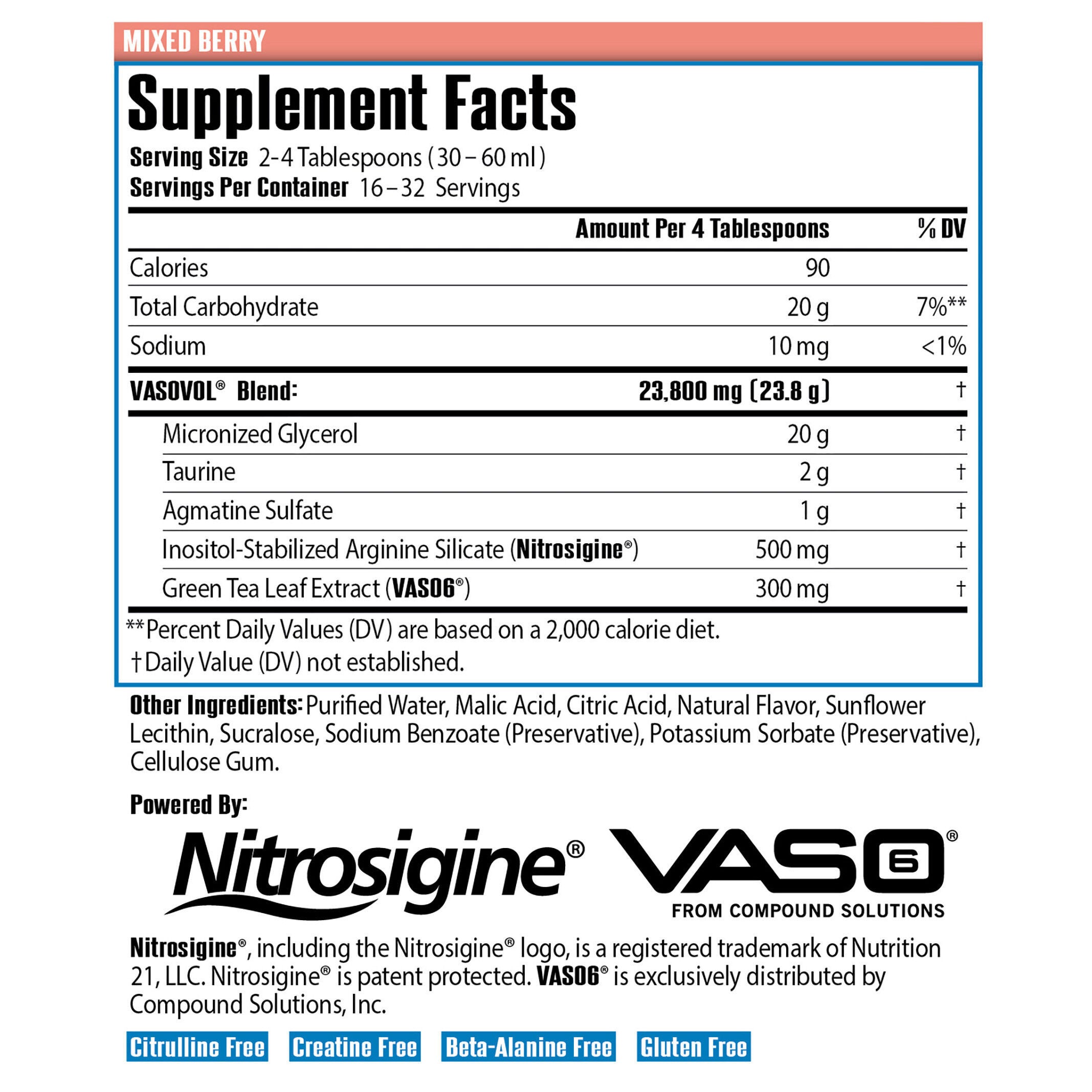 SirenLabs™ Vaso Vol™ Liquid Muscle Pump Volumizer* | GNC