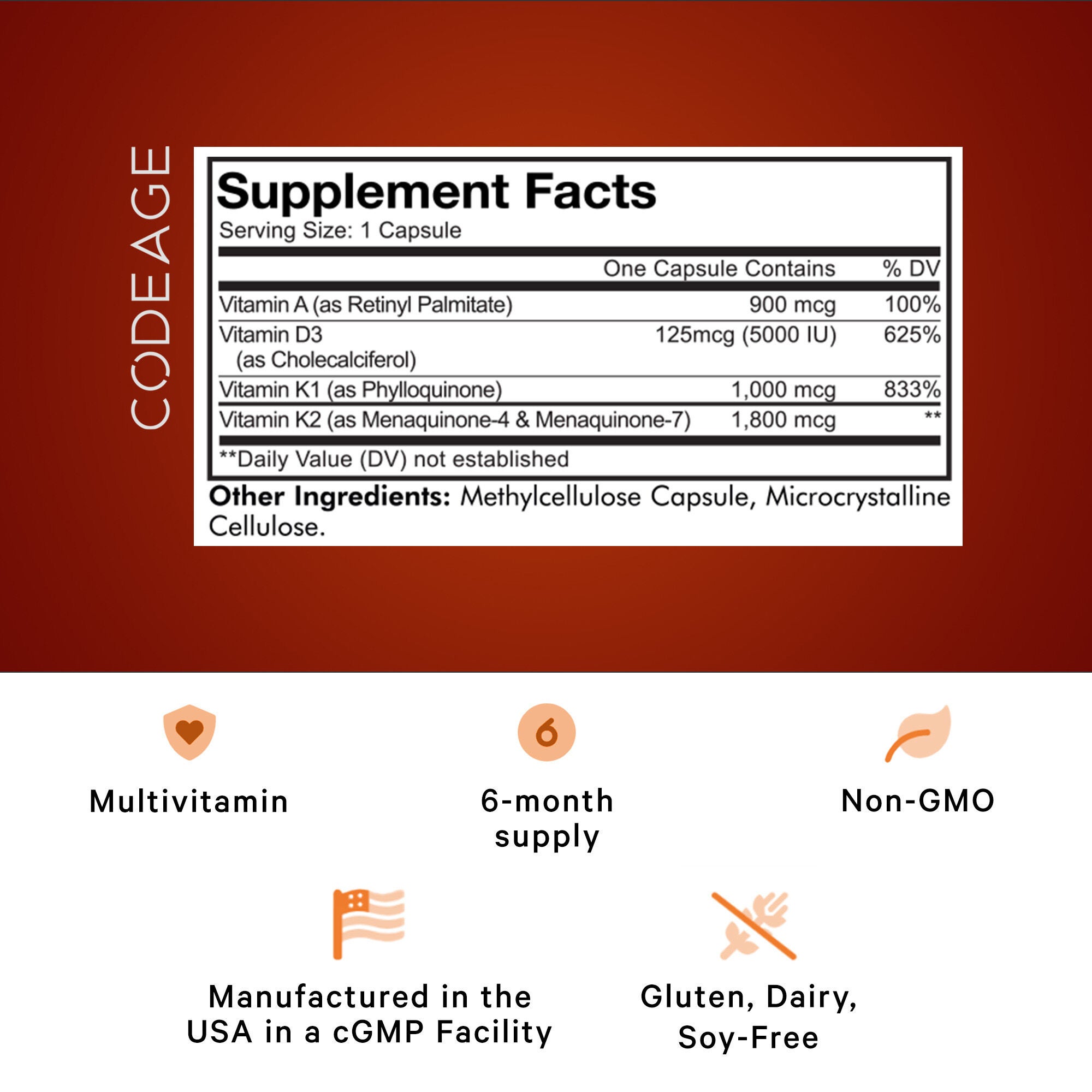 Codeage ADK Vitamins | GNC