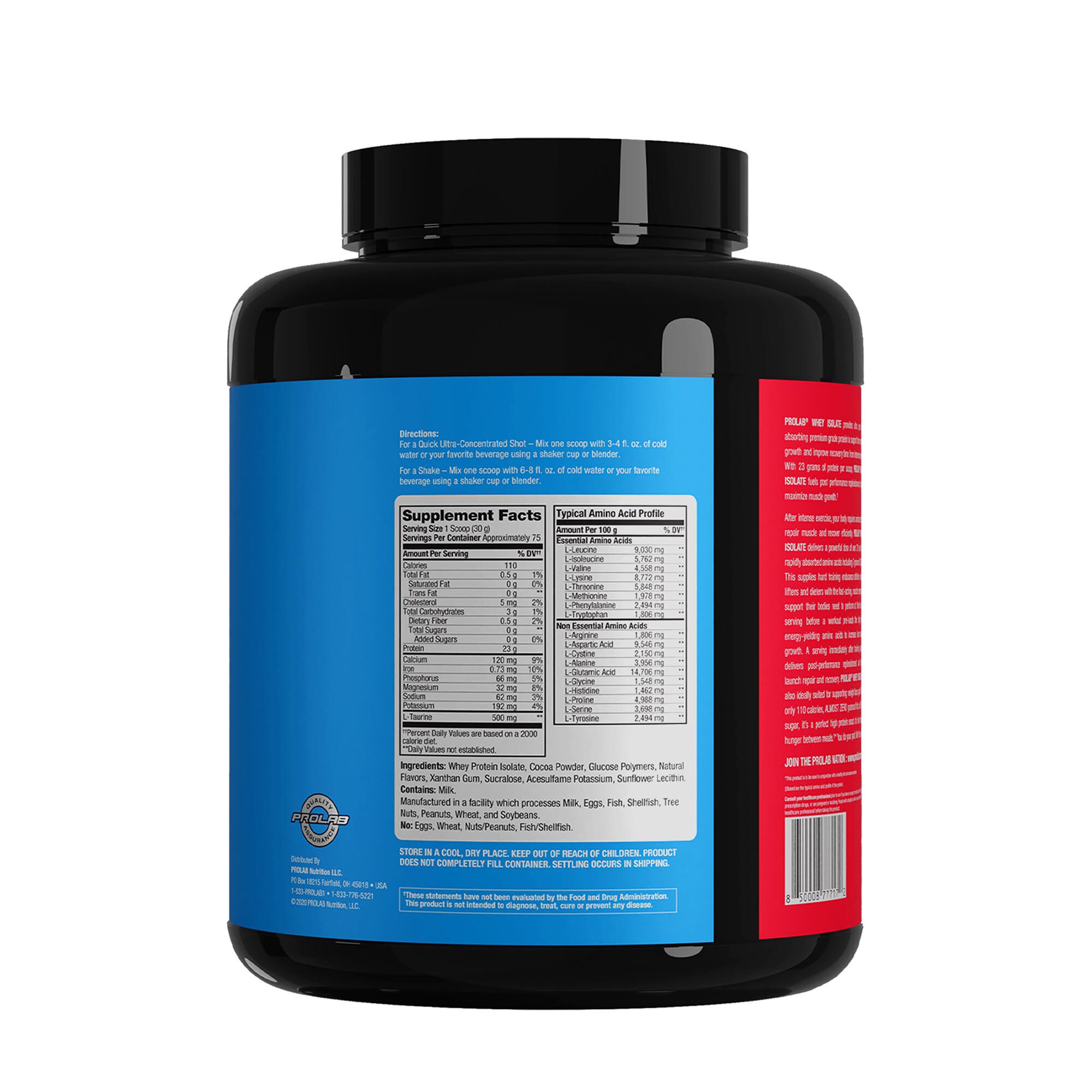 Prolab® Whey Isolate - Milk Chocolate - 5lb | GNC