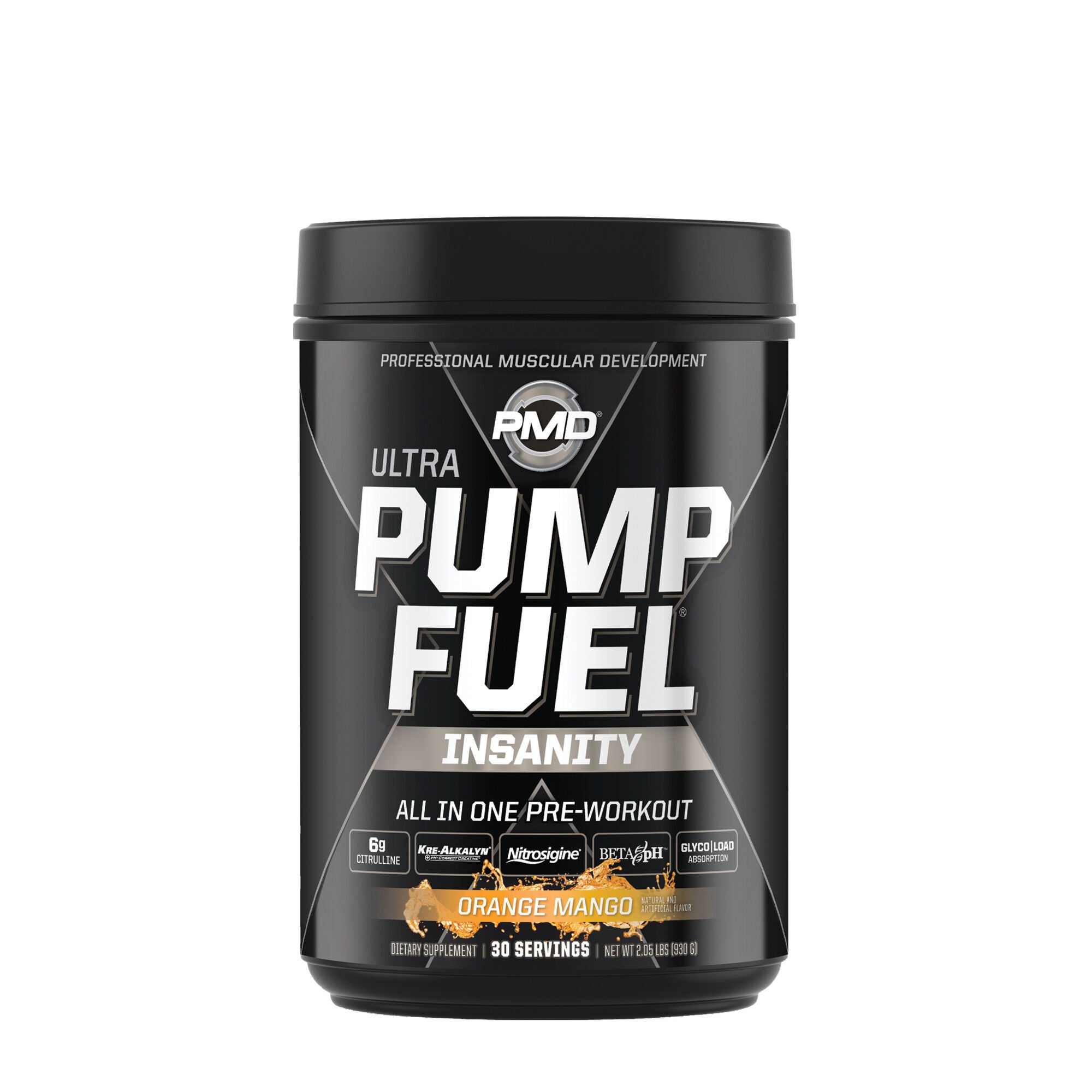 PMD® Pump Fuel® Insanity Ultra Pre Workout - Tropical Orange Mango | GNC