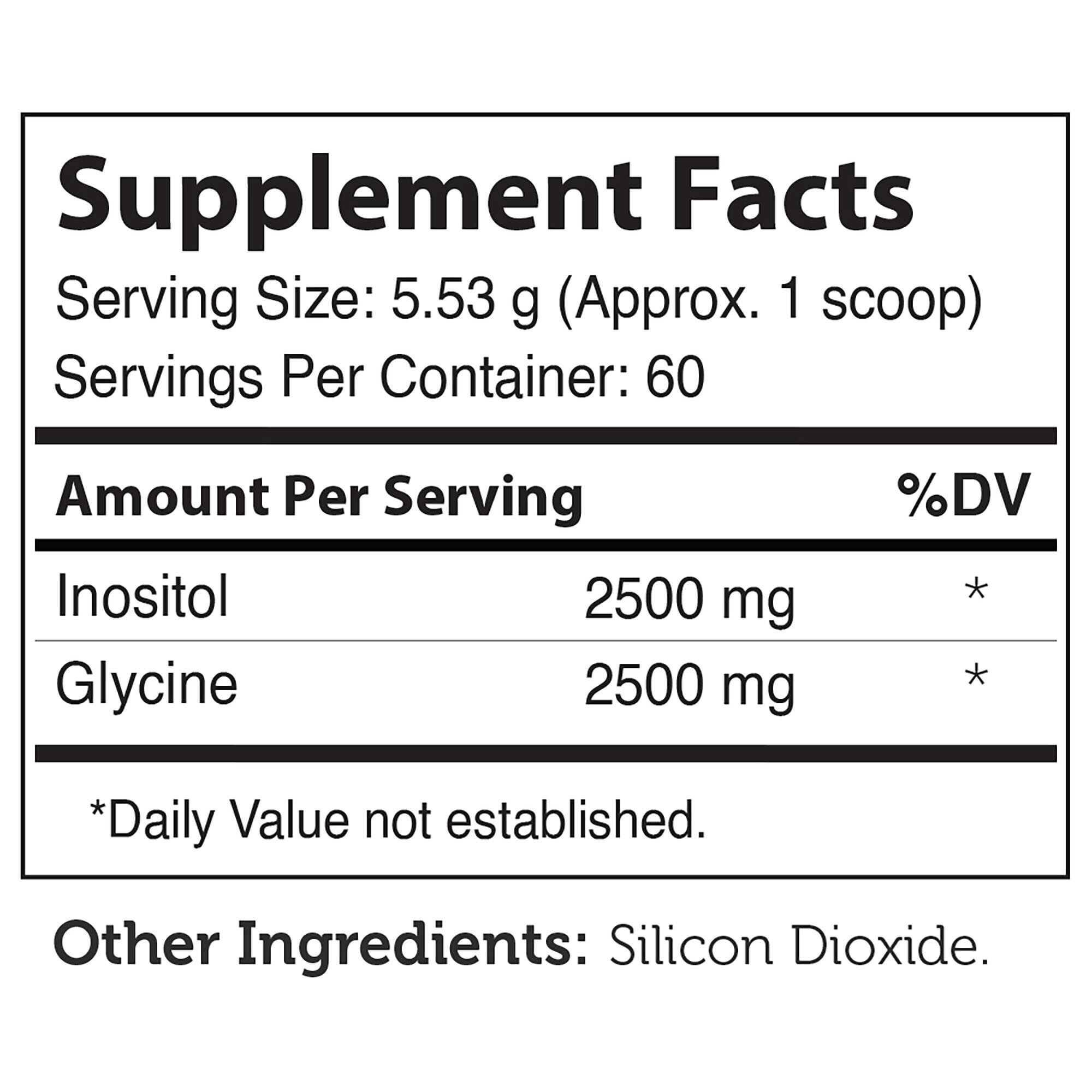ZAHLER® Inositol + Gycine Powder - 60 Scoops | GNC