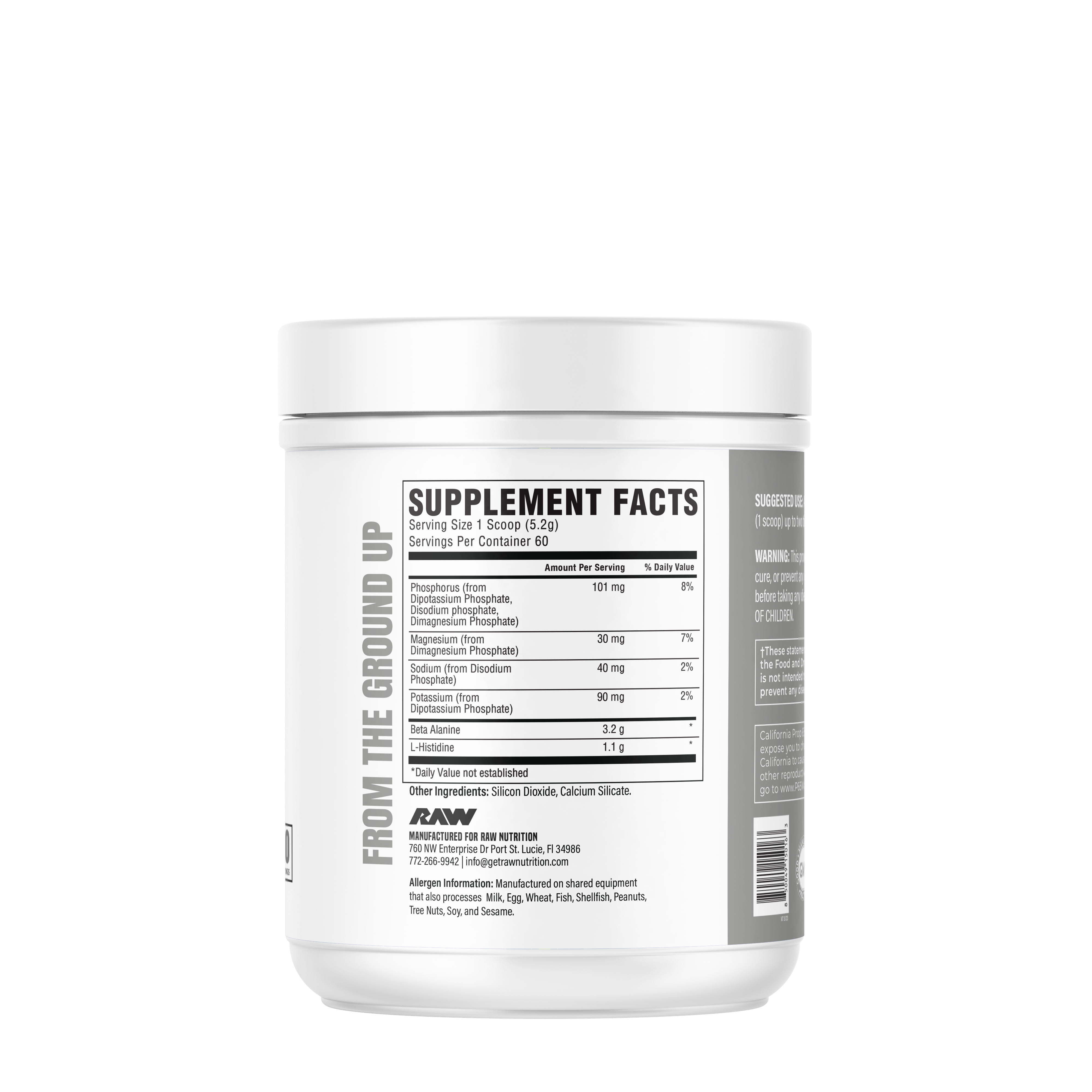 Raw Nutrition - Beta Alanine - Unflavored (60 Servings) | GNC