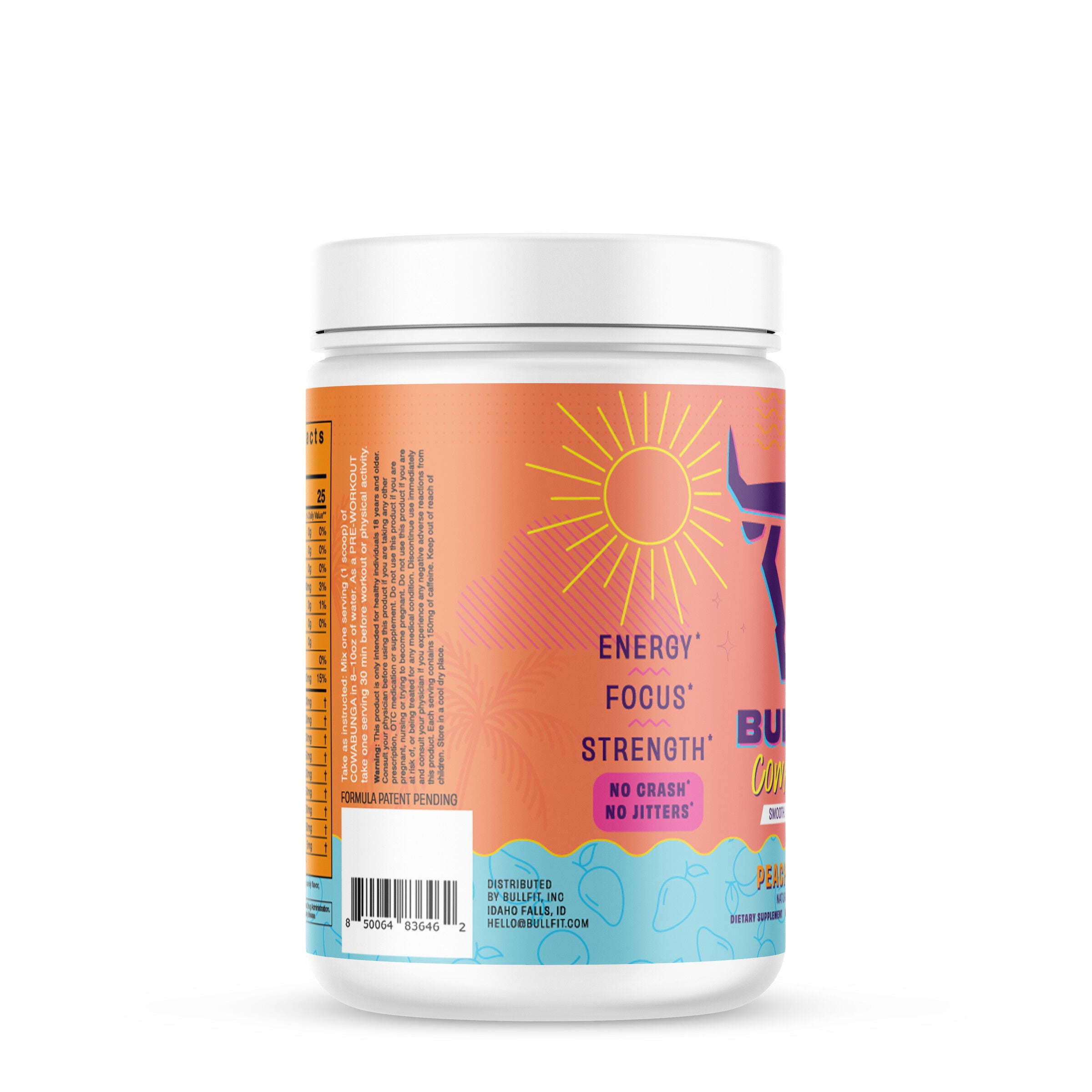 Bullfit - Cowabunga Pre-Workout - Peach Mango (30 Servings) | GNC